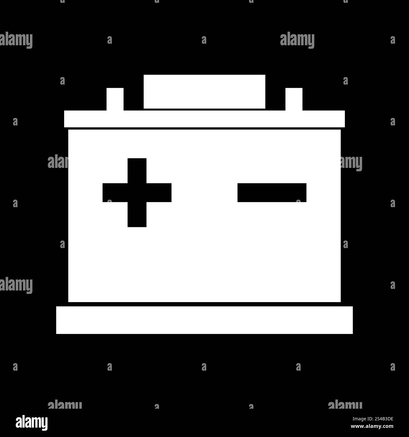 Car battery white color icon .. Car battery it is white color icon ...