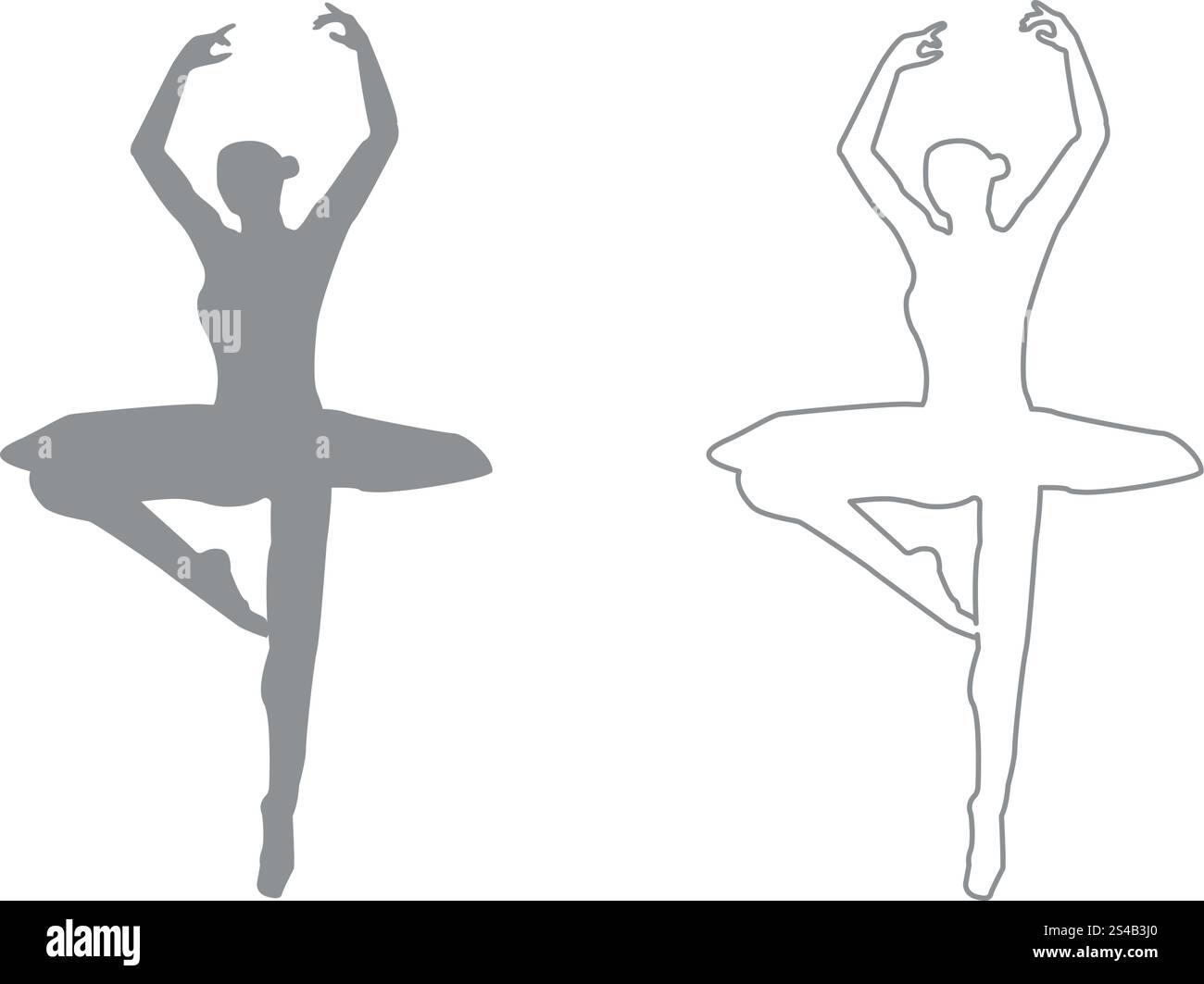 Ballet dancer set icon Stock Vector Image & Art - Alamy