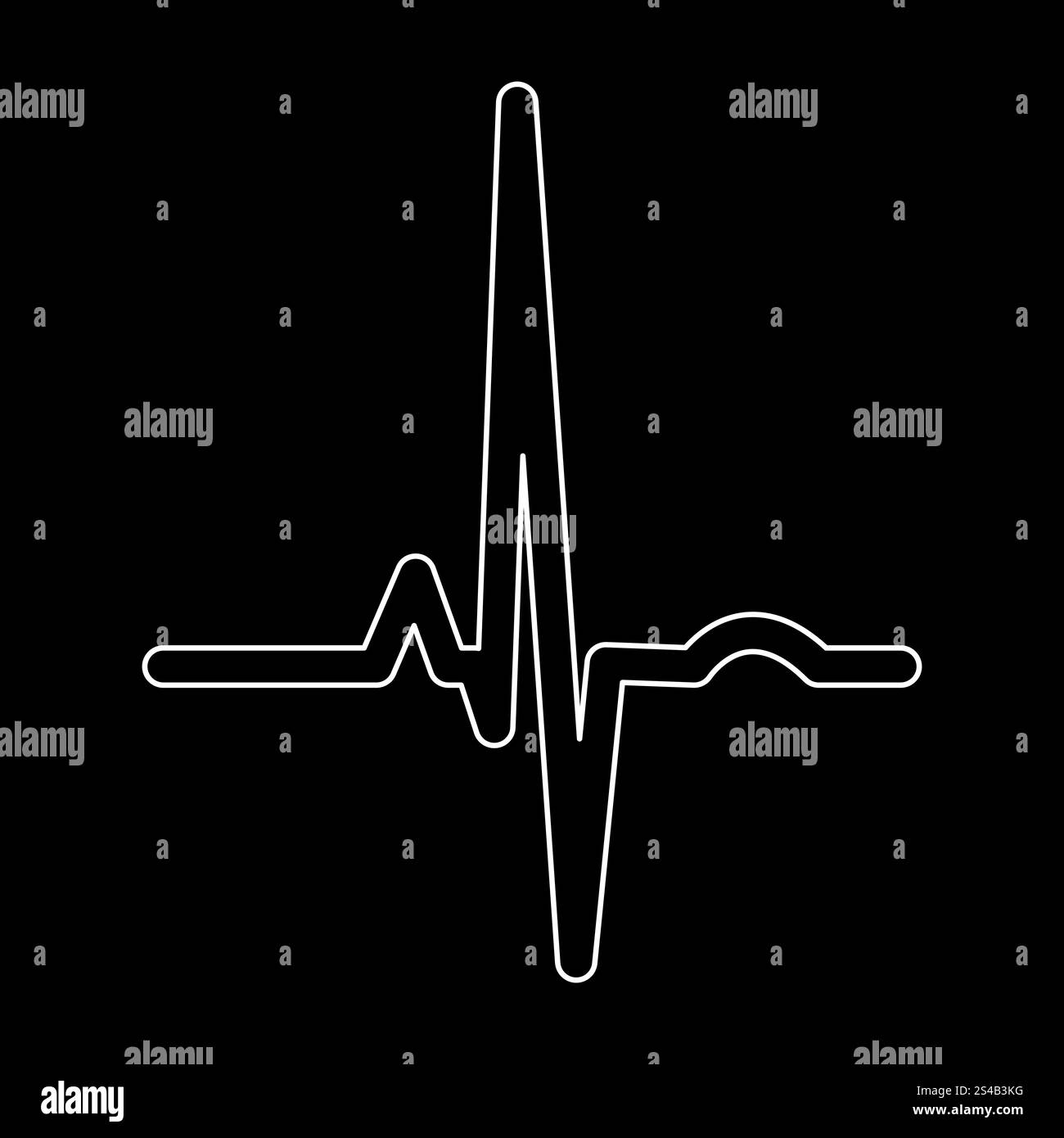 Heart beat signal Black and White Stock Photos & Images - Alamy