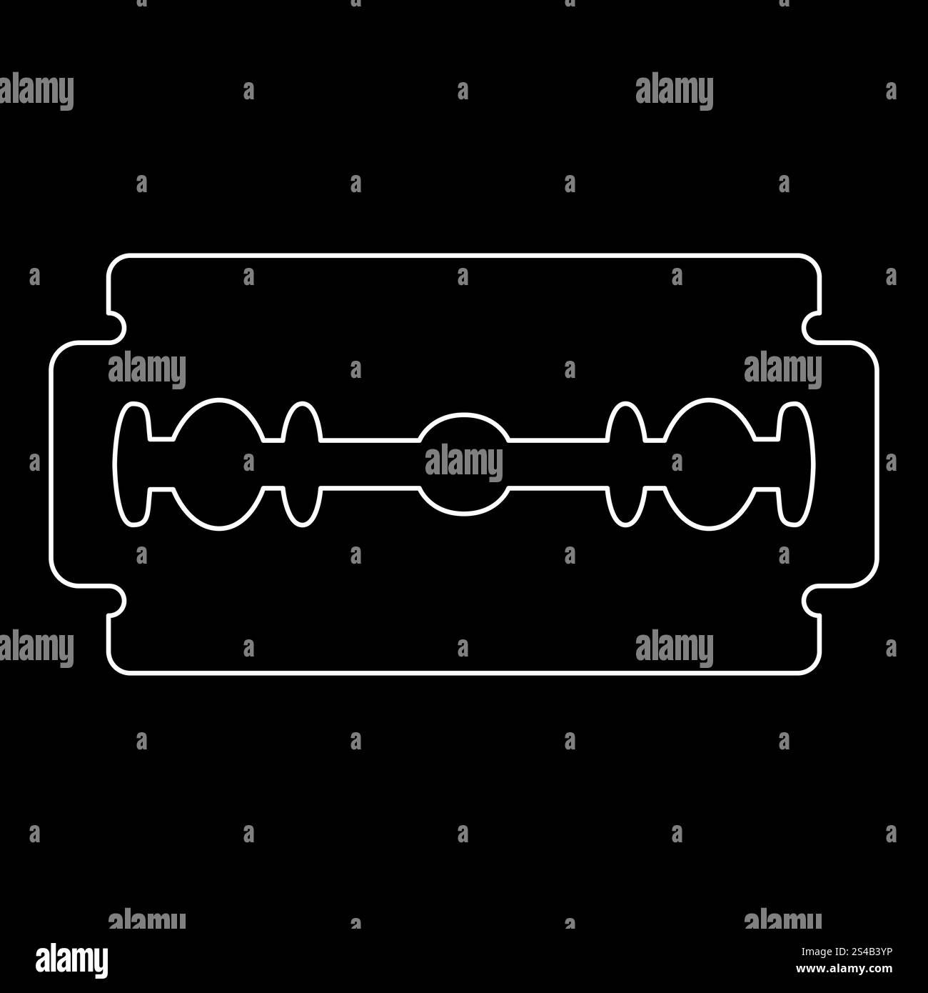 Blade razor white icon Stock Vector Image & Art - Alamy