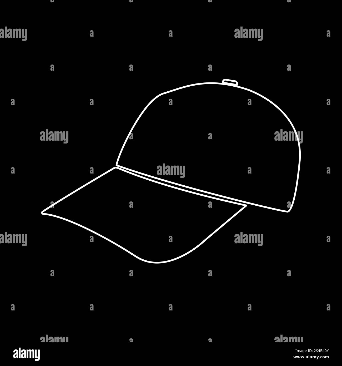 Baseball cap white icon Stock Vector Image & Art - Alamy