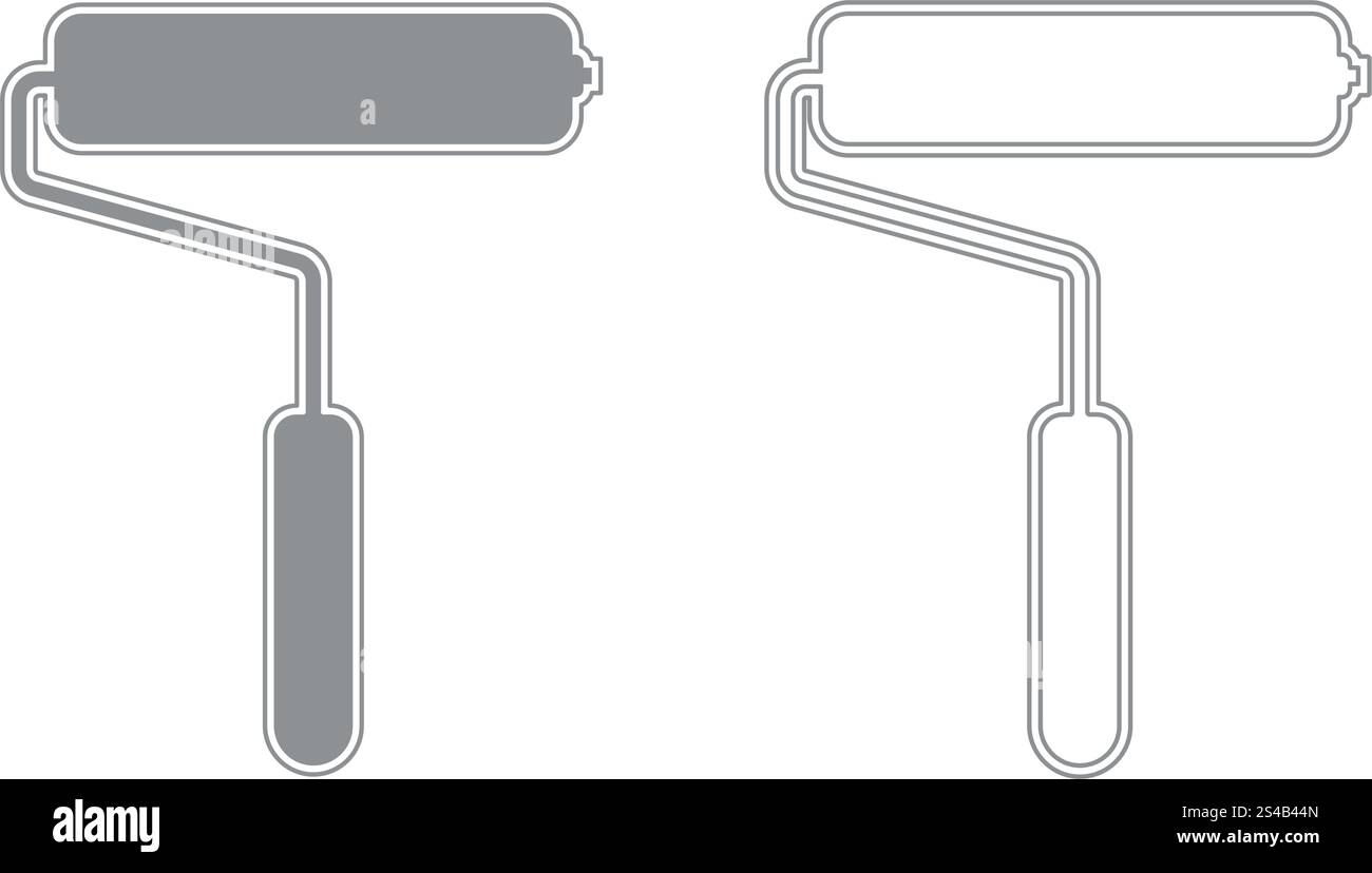 Simple grey roll icon Stock Vector Images - Alamy