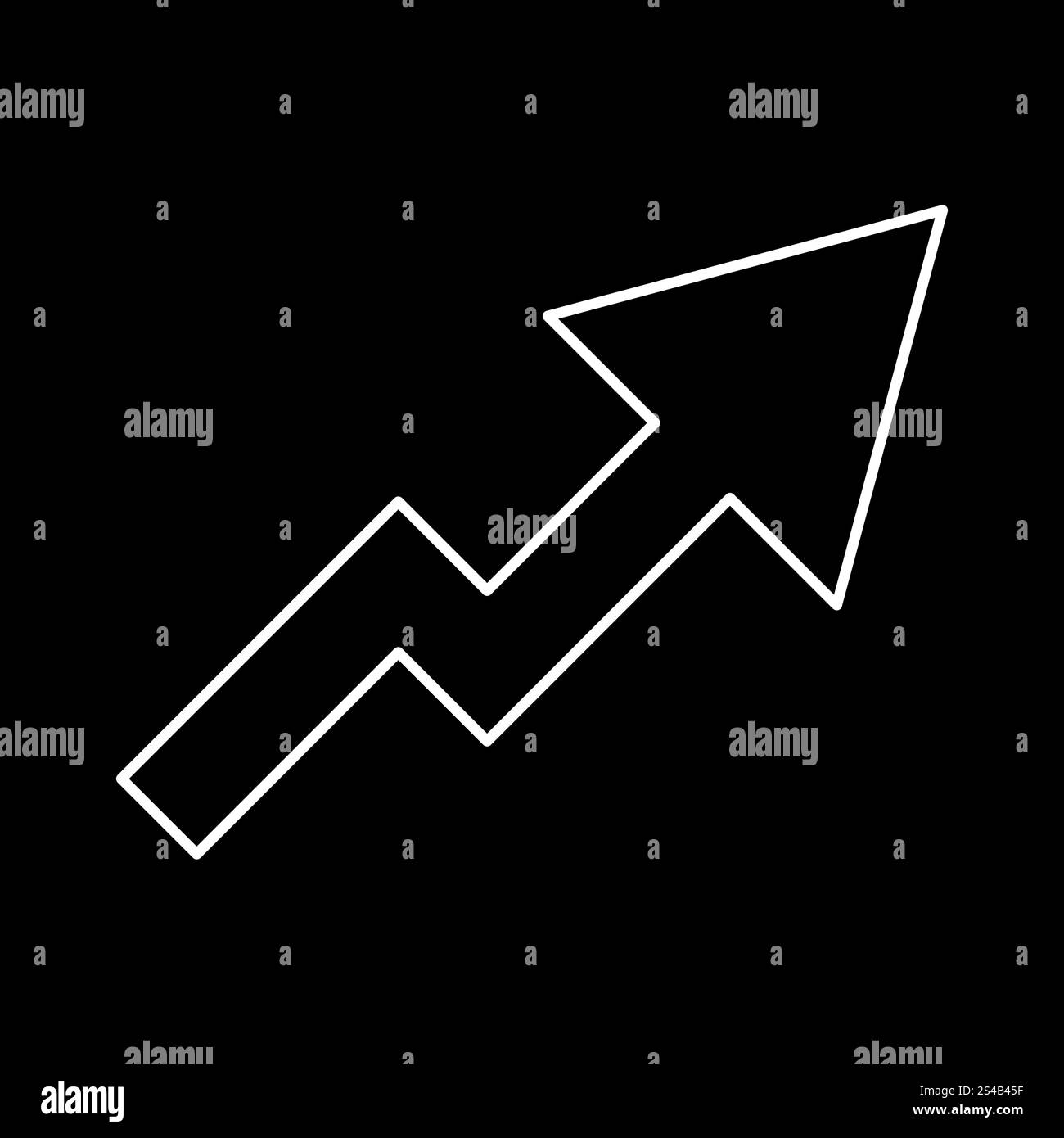 Chart of growth icon Stock Vector Image & Art - Alamy