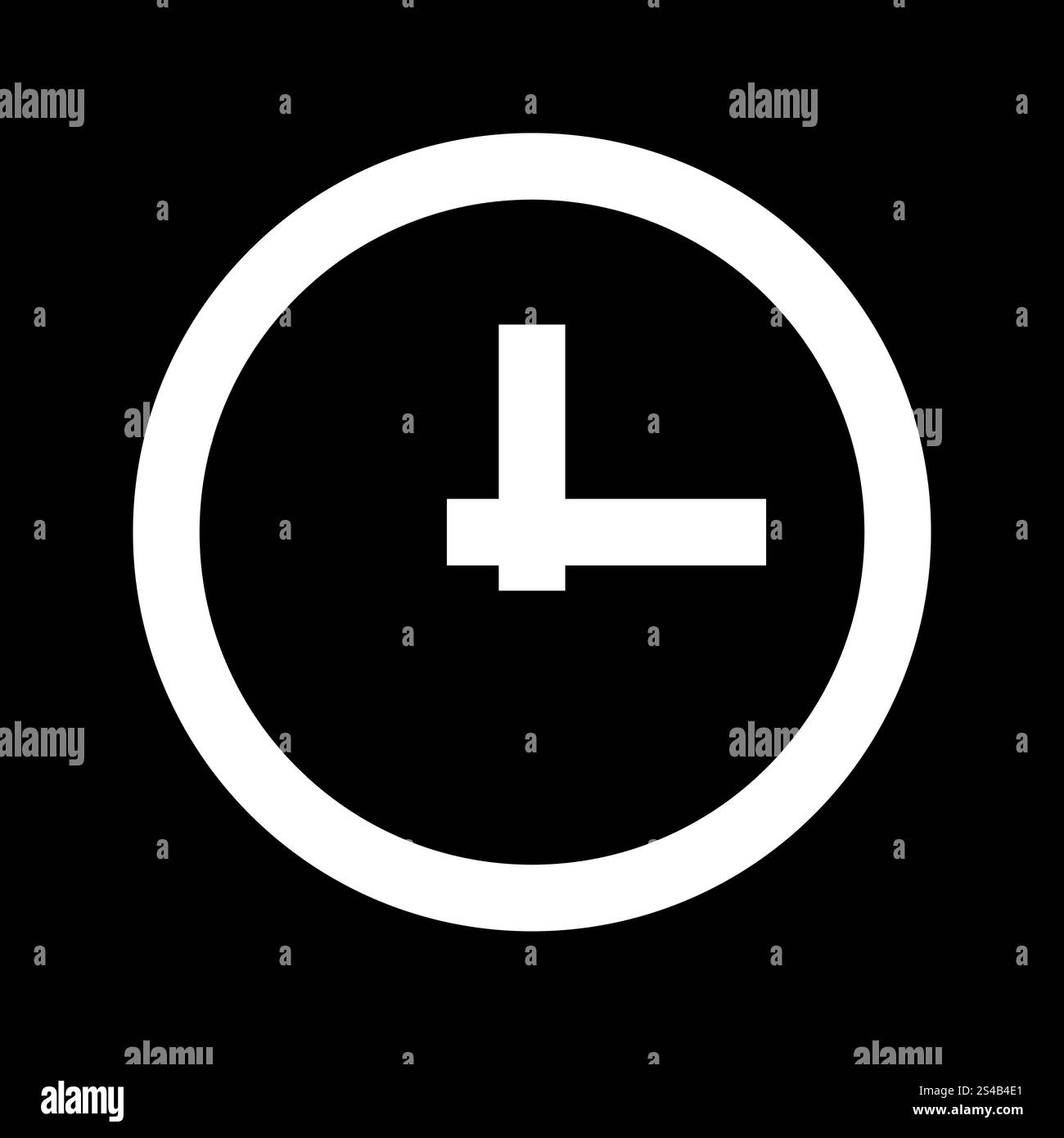 Clock it is white icon .. Clock it is white icon . Flat style Stock ...