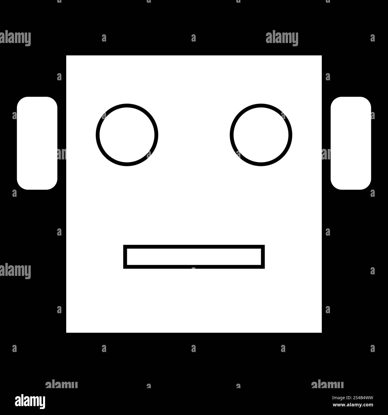 Robot head icon Stock Vector Image & Art - Alamy