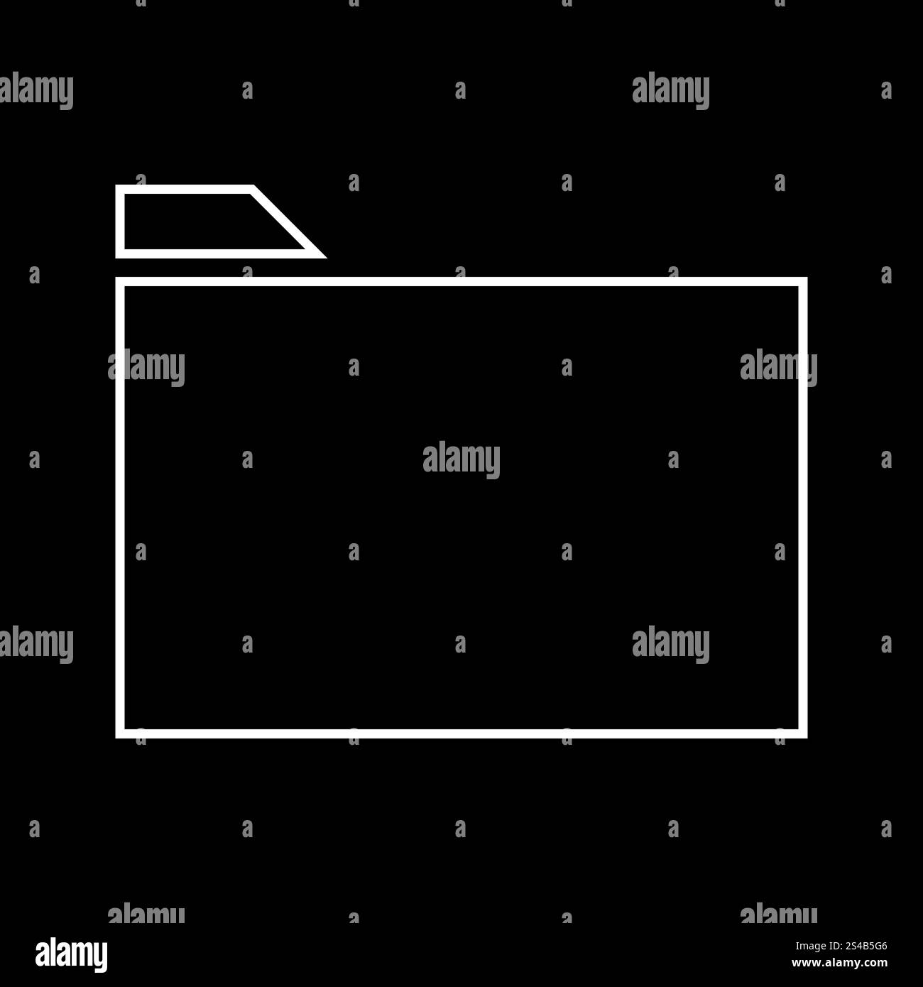 Folder white icon Stock Vector Image & Art - Alamy