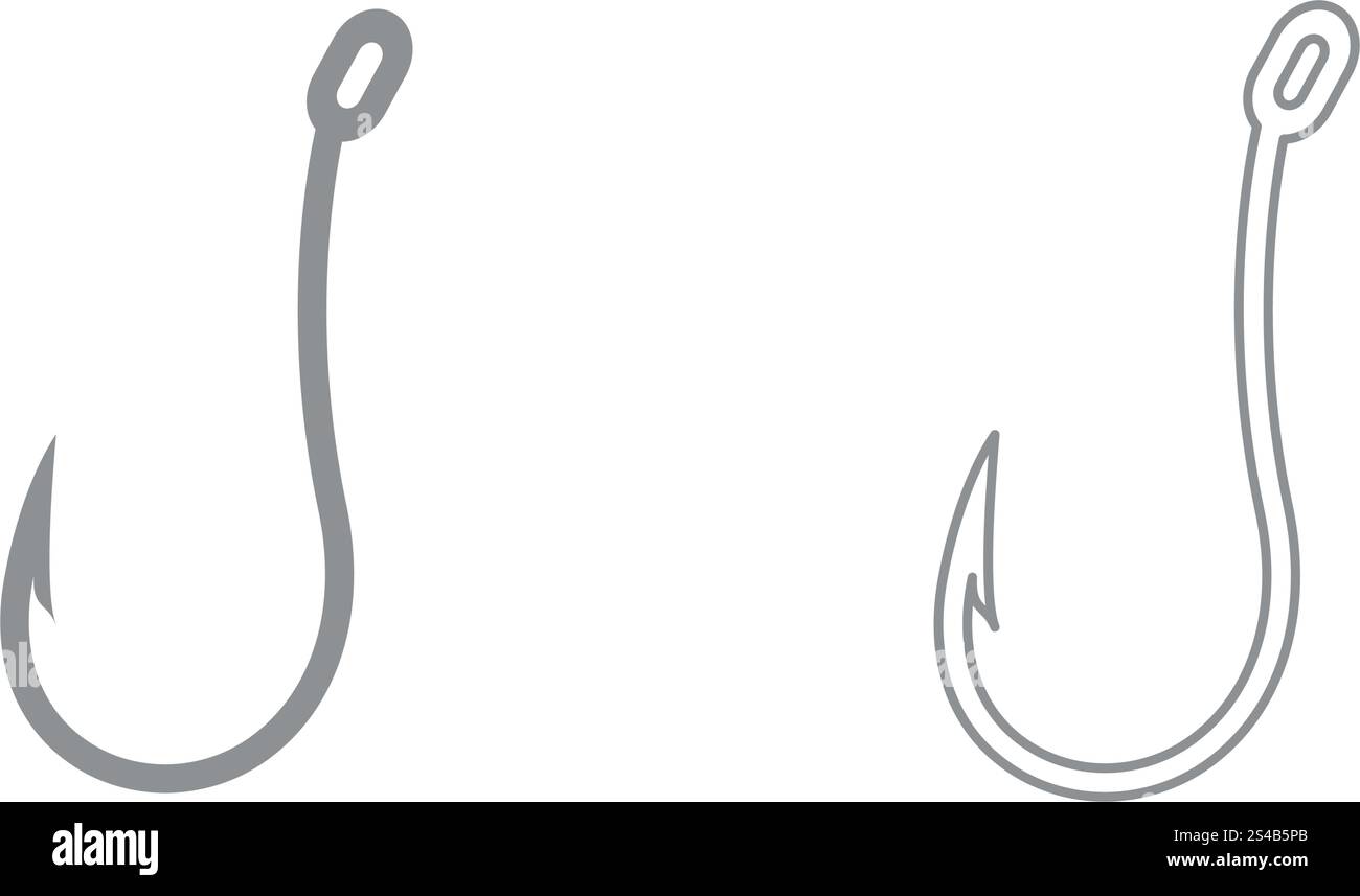 Fish hook icon Stock Vector Image & Art - Alamy