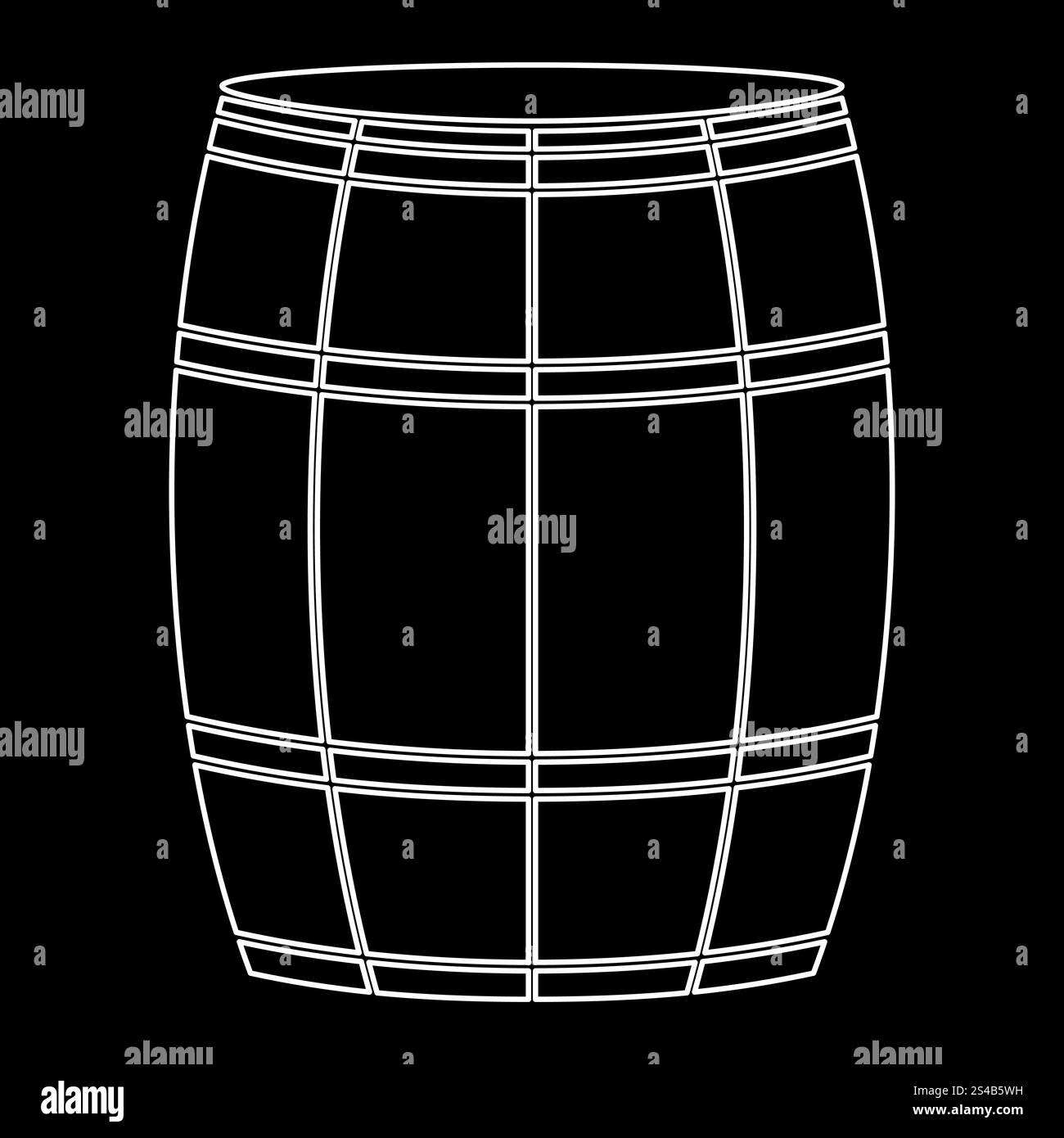 Wooden beer keg icon Black and White Stock Photos & Images - Alamy