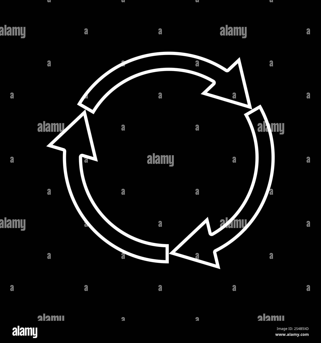 Three circle arrows white icon Stock Vector Image & Art - Alamy