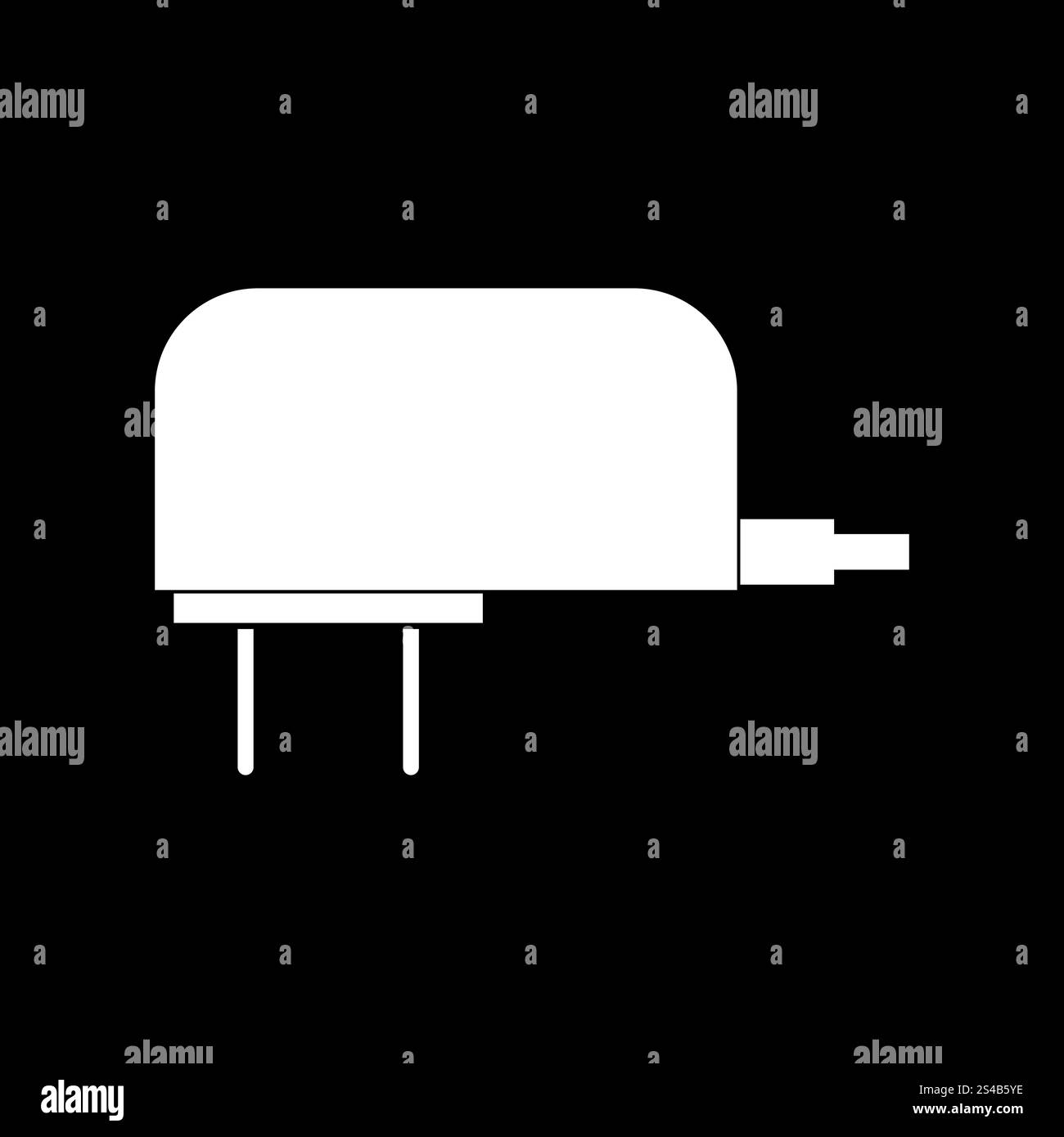 White color smartphone charger Stock Vector Images - Alamy