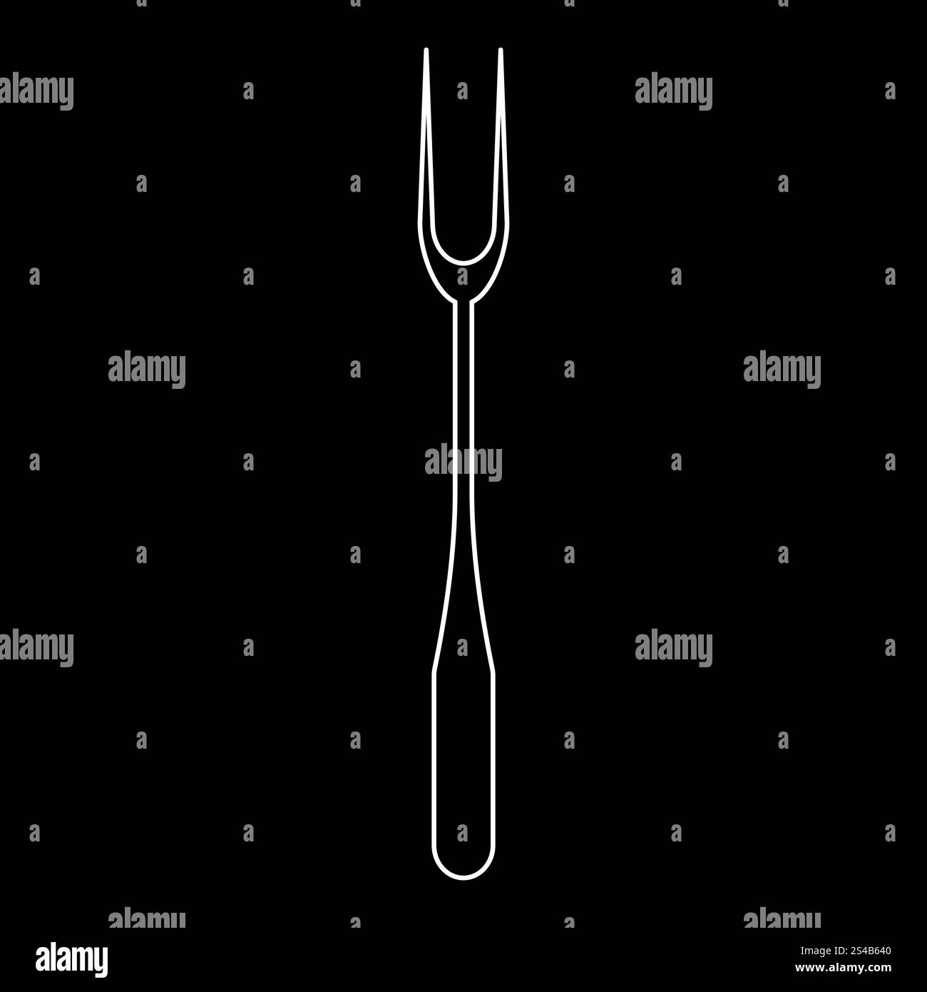 Large Fork white icon Stock Vector Image & Art - Alamy