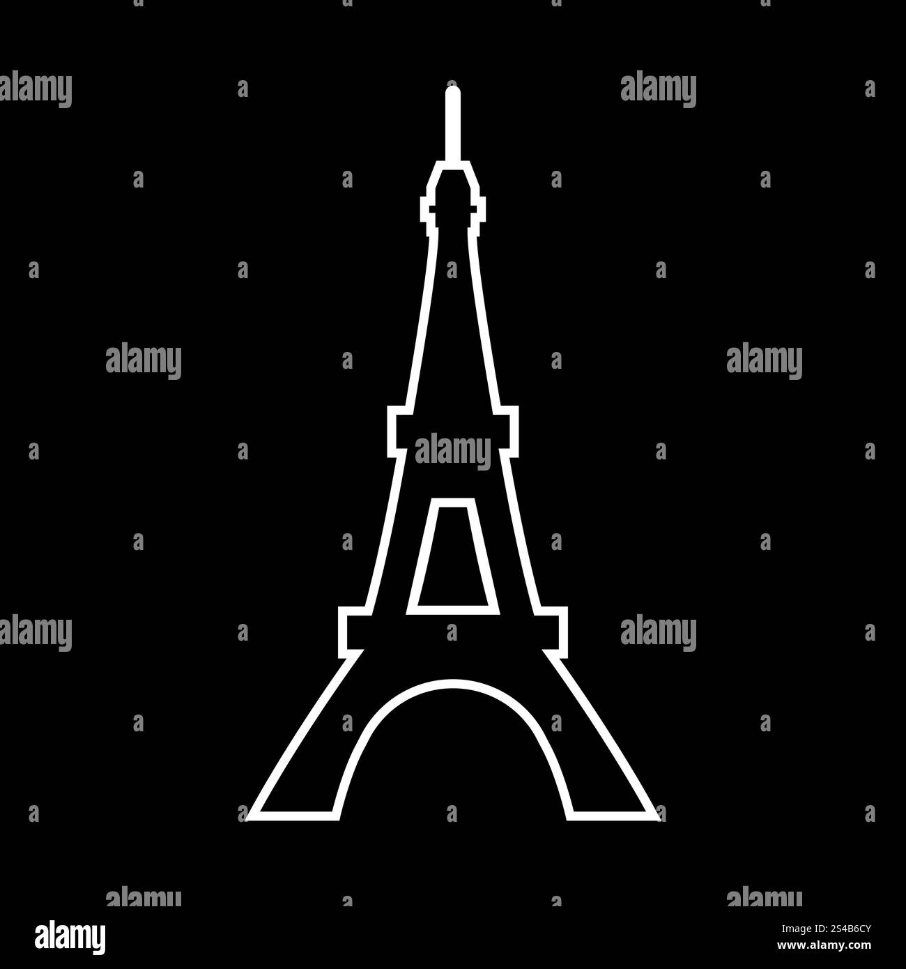 Eiffel Tower icon Stock Vector Image & Art - Alamy
