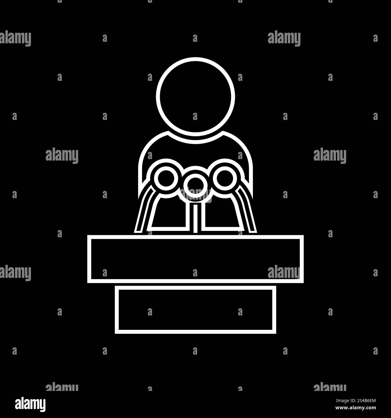 Public speaking concept speaker Black and White Stock Photos & Images ...