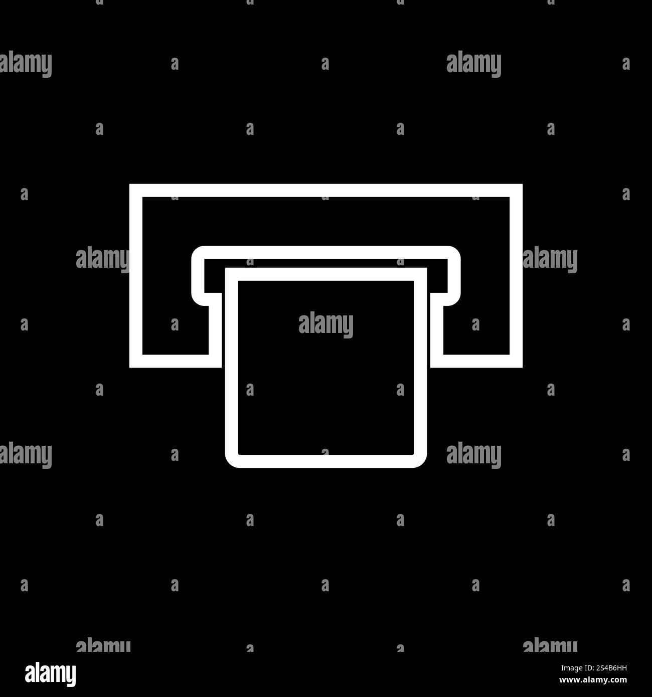 Slot machine icon flat Black and White Stock Photos & Images - Alamy