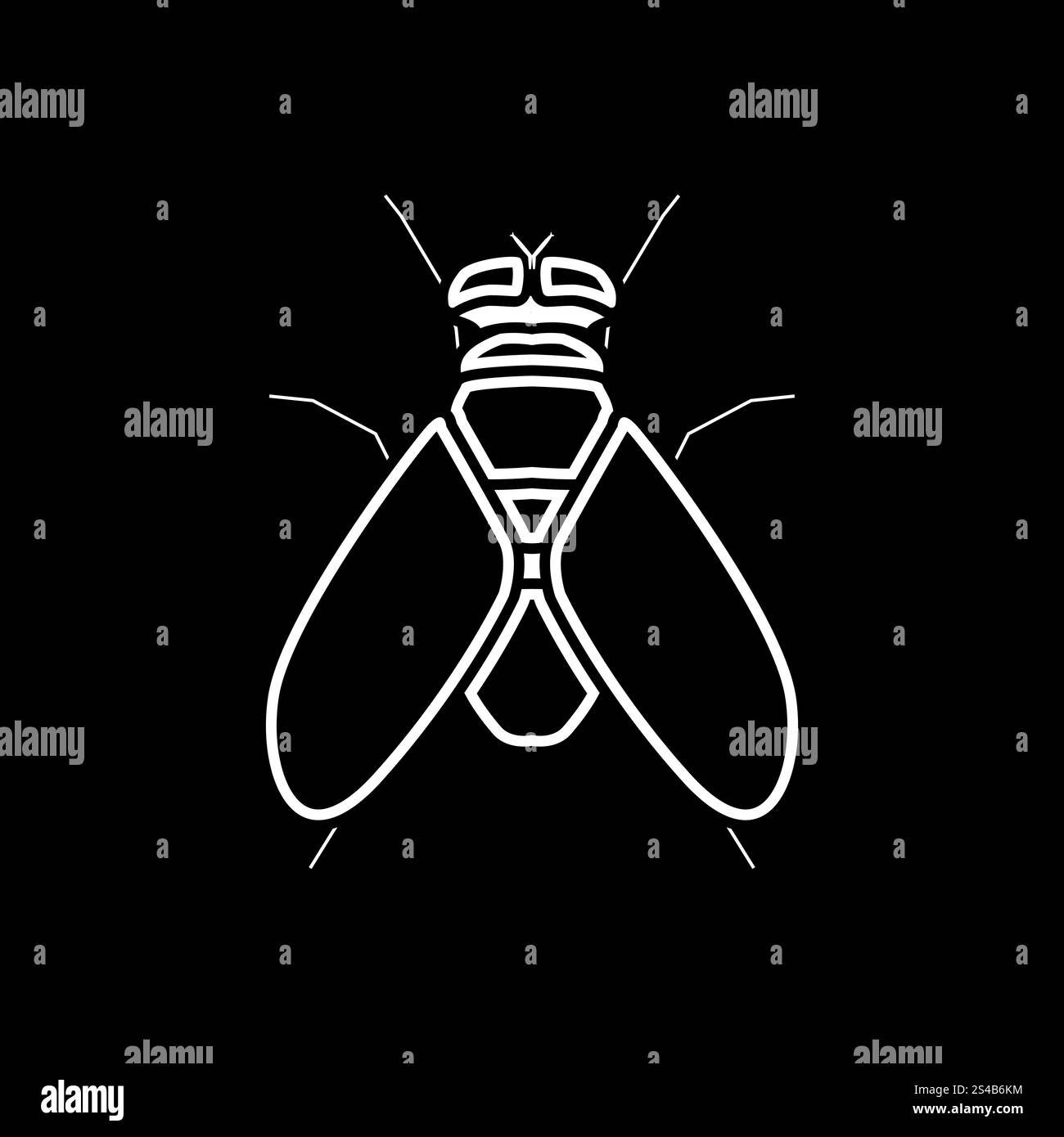 Fly white icon Stock Vector Image & Art - Alamy