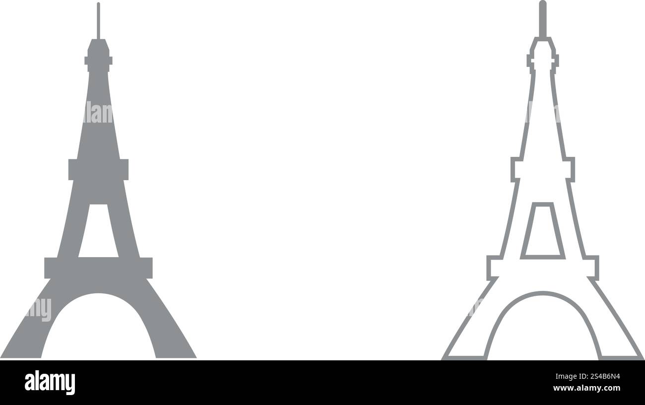 Eiffel Tower icon Stock Vector Image & Art - Alamy