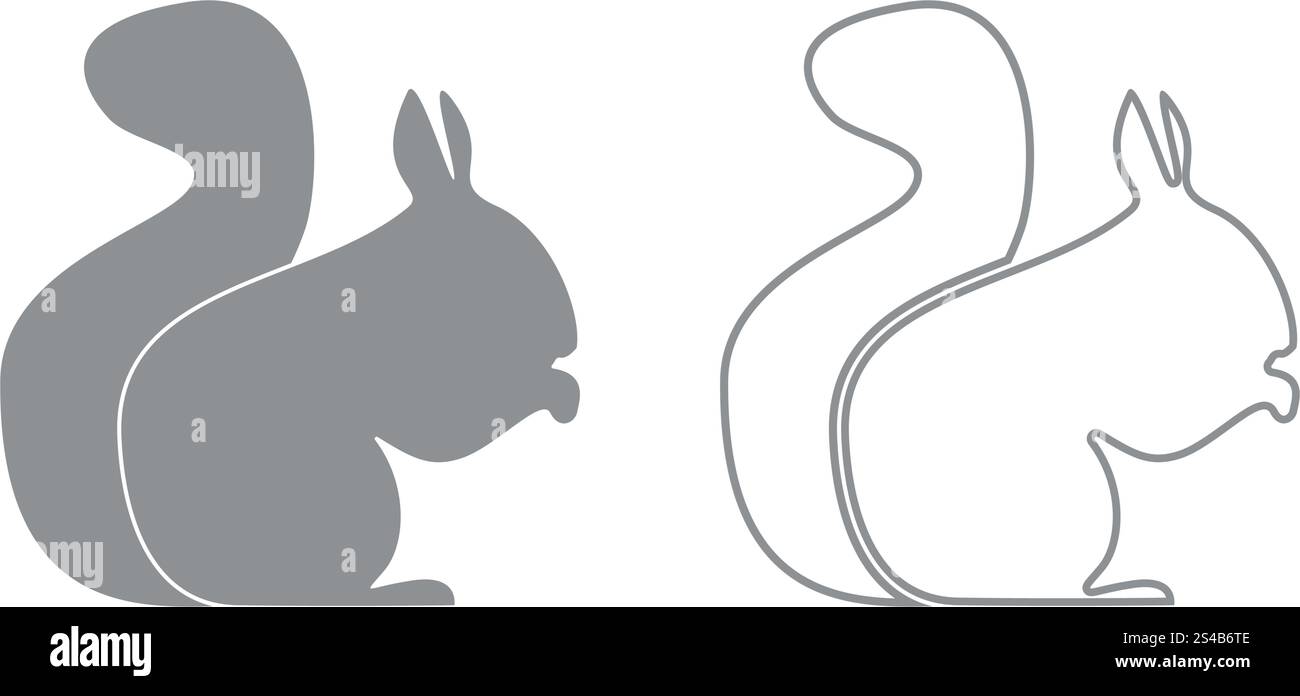 Wild hungry squirrel Cut Out Stock Images & Pictures - Alamy