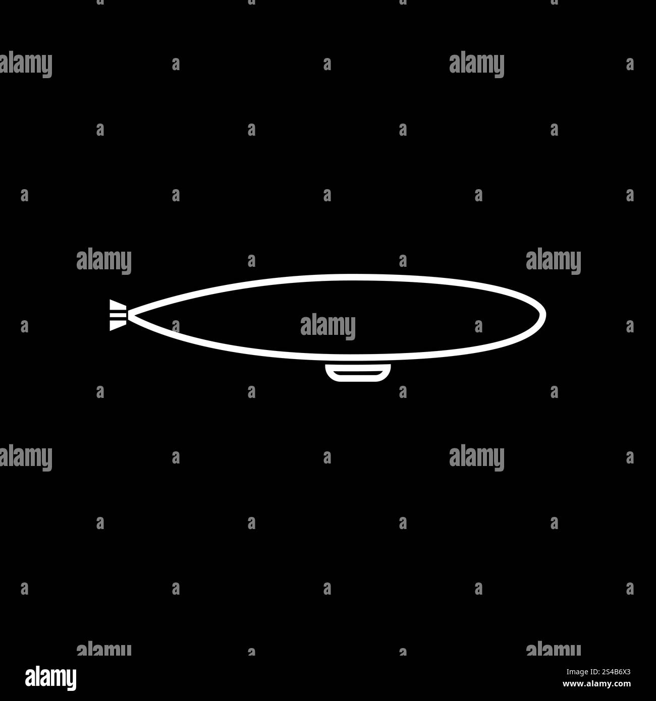 Dirigible white icon Stock Vector Image & Art - Alamy