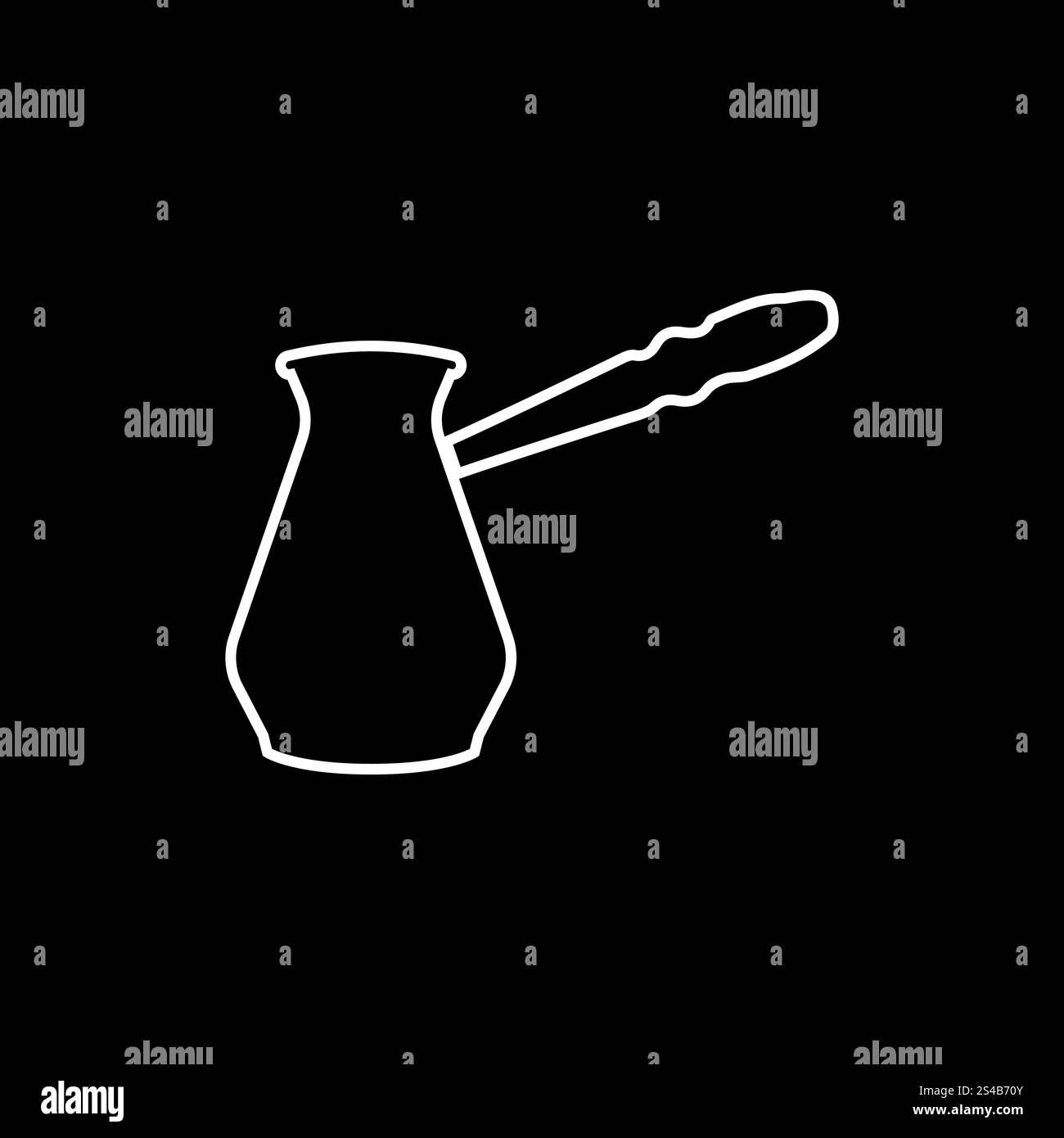 Turkish pot icon outline Black and White Stock Photos & Images - Alamy