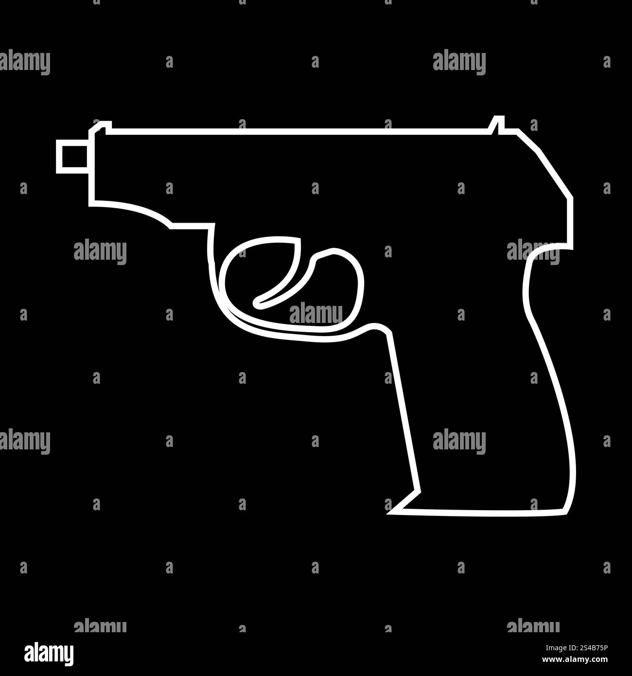 Hand gun icon Stock Vector Image & Art - Alamy