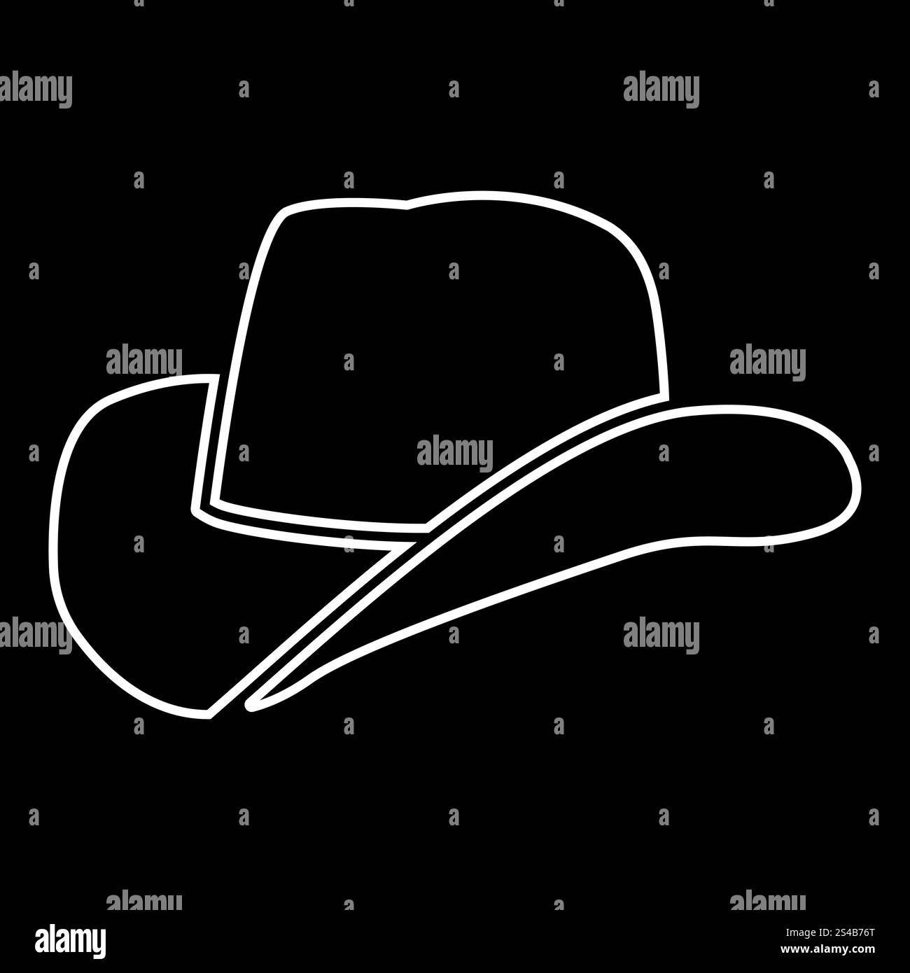 Cowboy hat icon Stock Vector Image & Art - Alamy