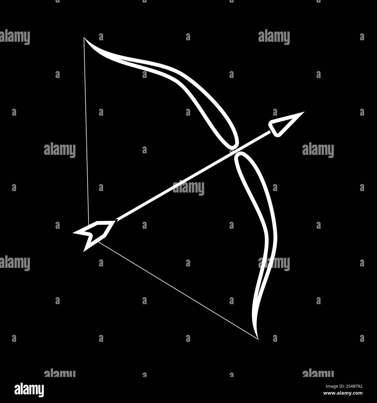 Bow bow and arrow Black and White Stock Photos & Images - Alamy