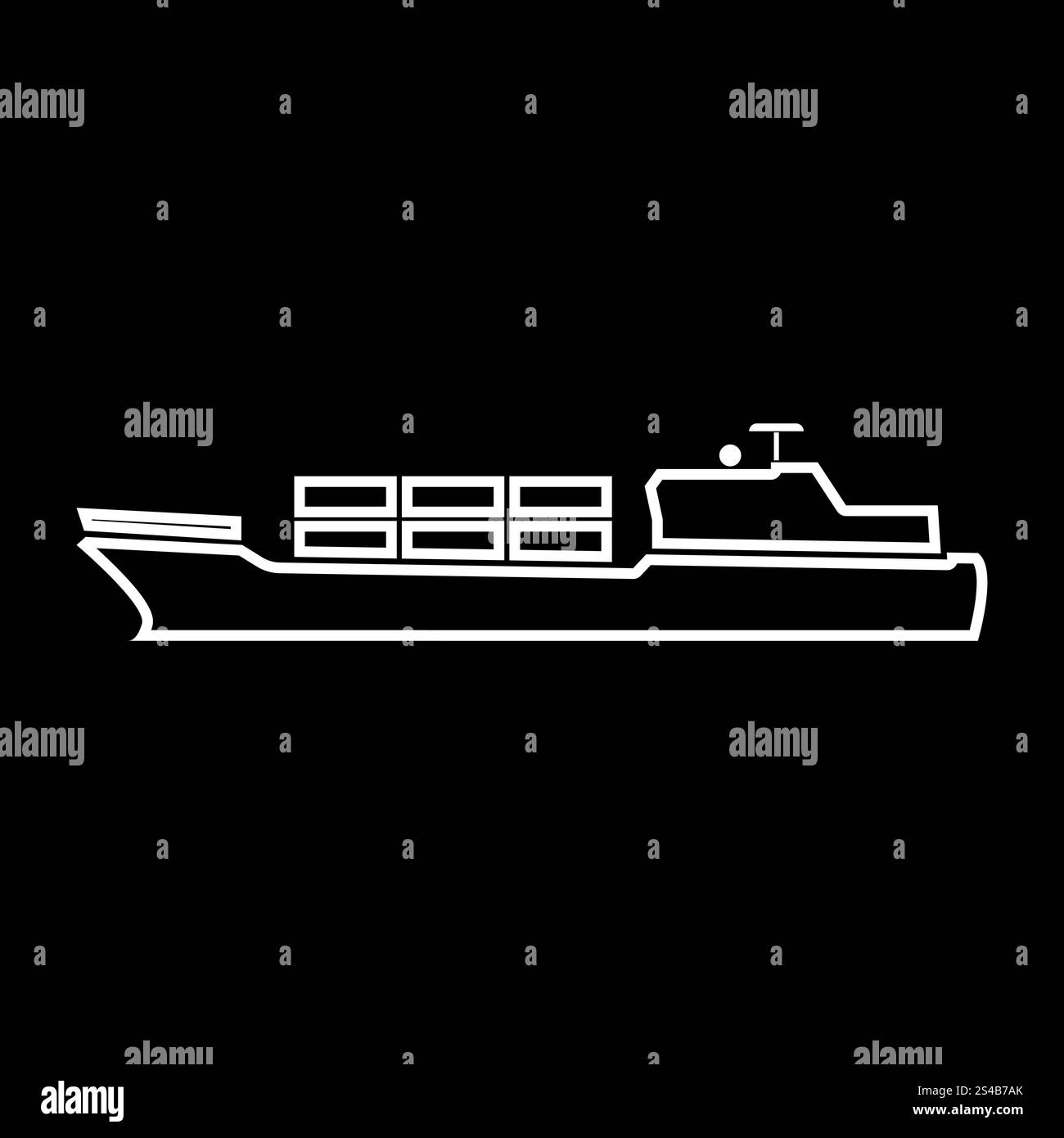 Merchant ship icon Stock Vector Image & Art - Alamy