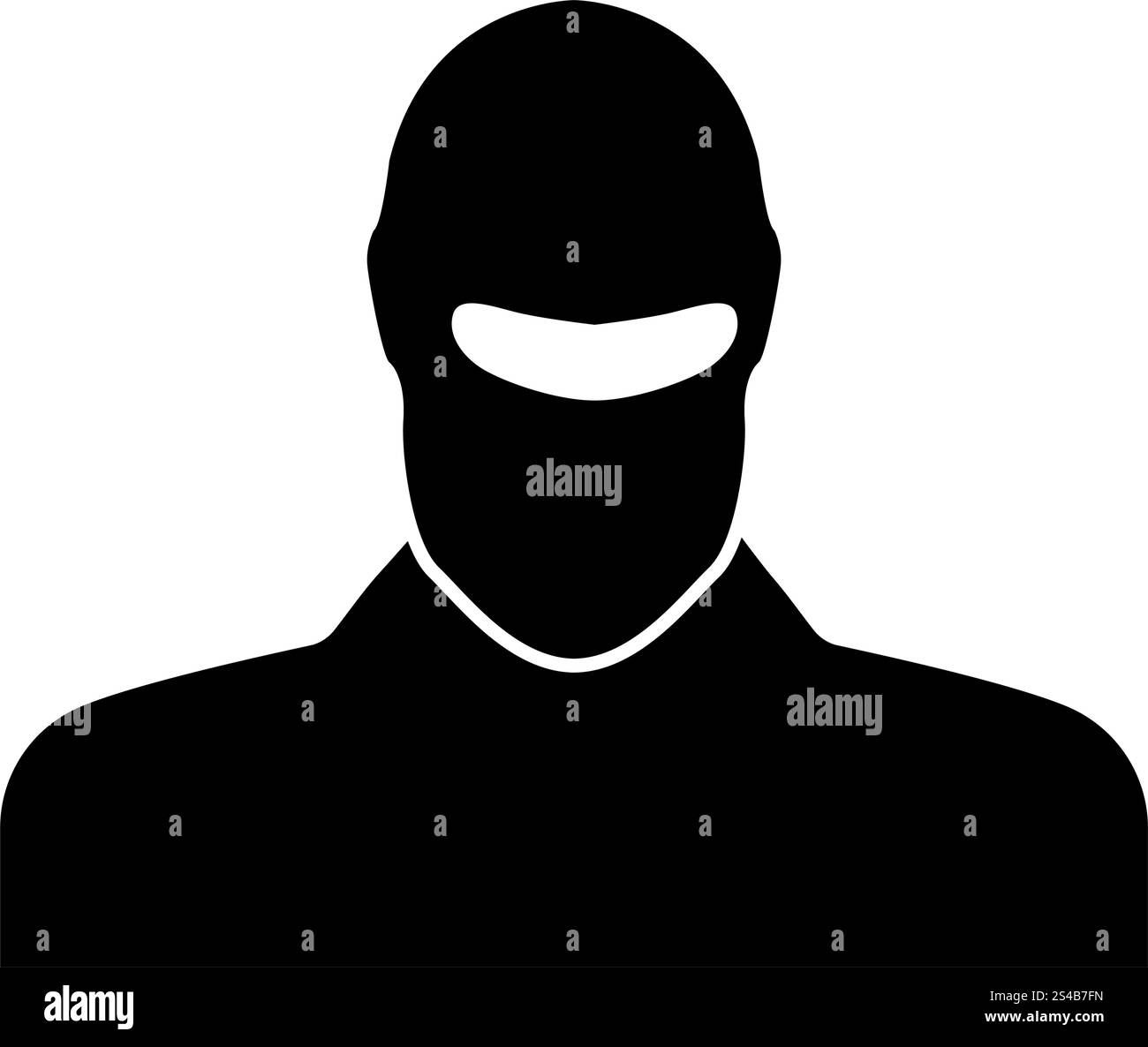 Bandit man in black mask Stock Vector Images - Alamy