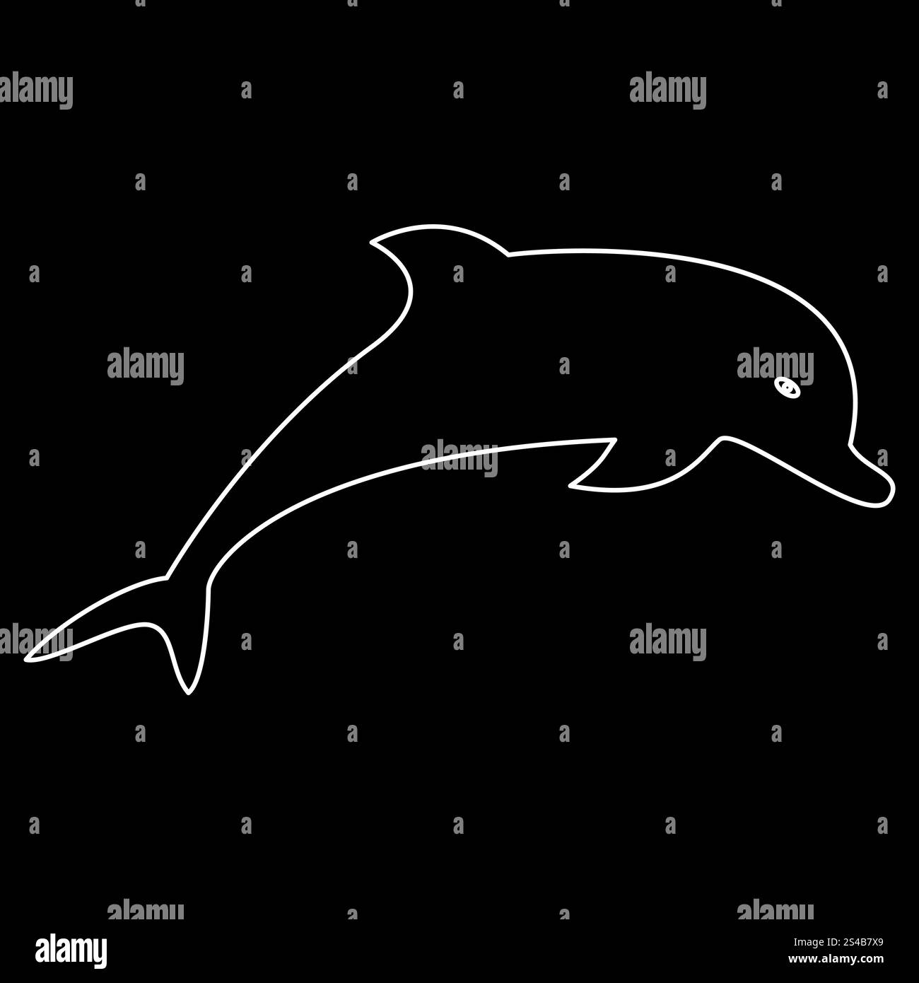 Cheerful dolphin Black and White Stock Photos & Images - Alamy