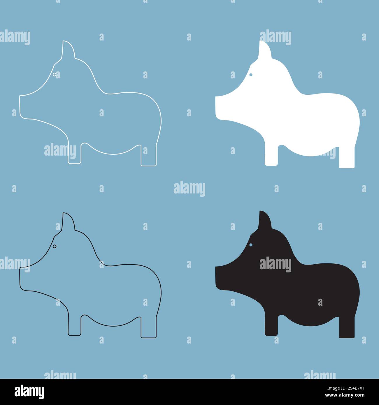 Pig icon .. Pig icon Stock Vector Image & Art - Alamy