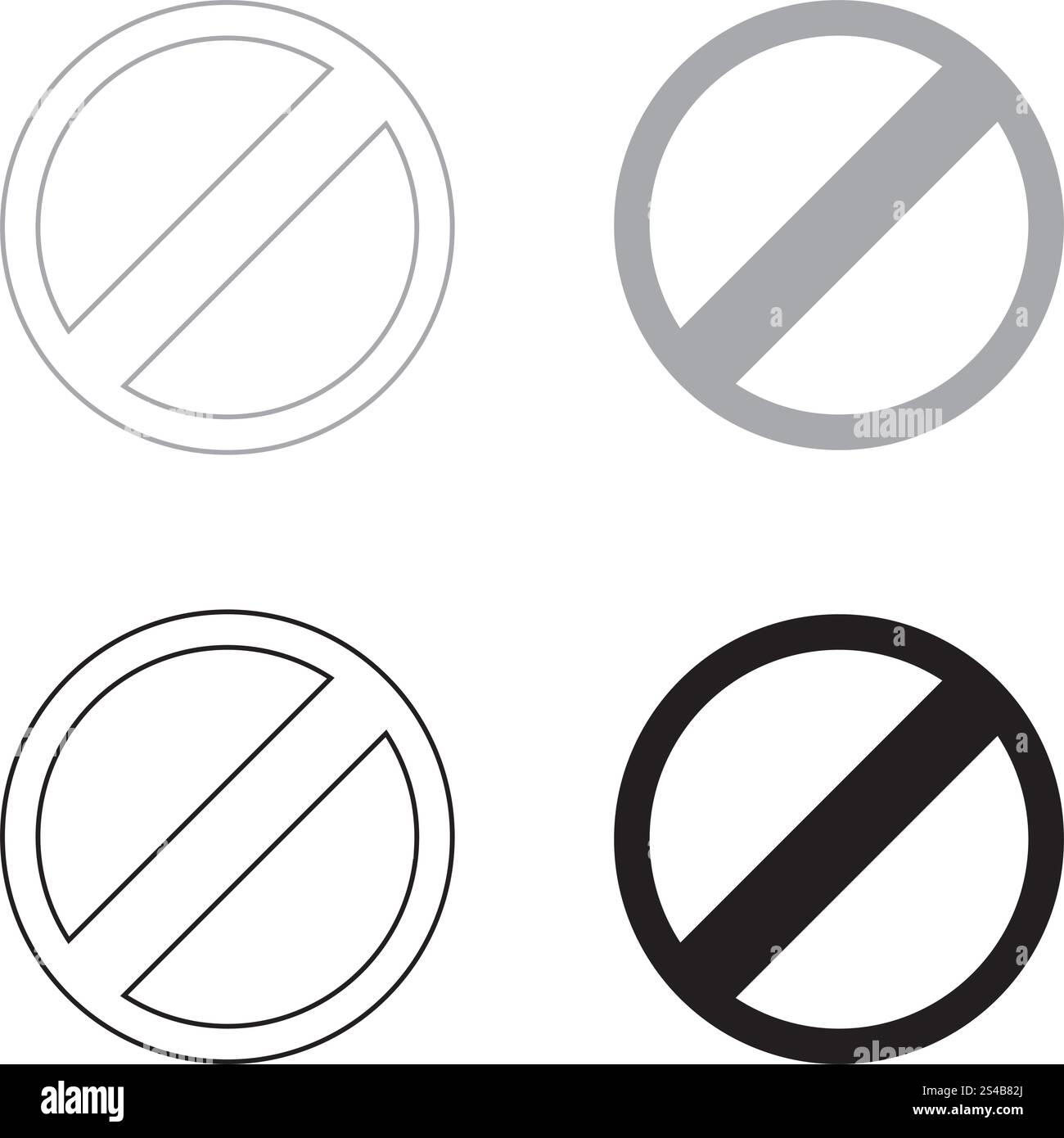 Sign entry prohibited the black and grey color set icon .. Sign entry ...