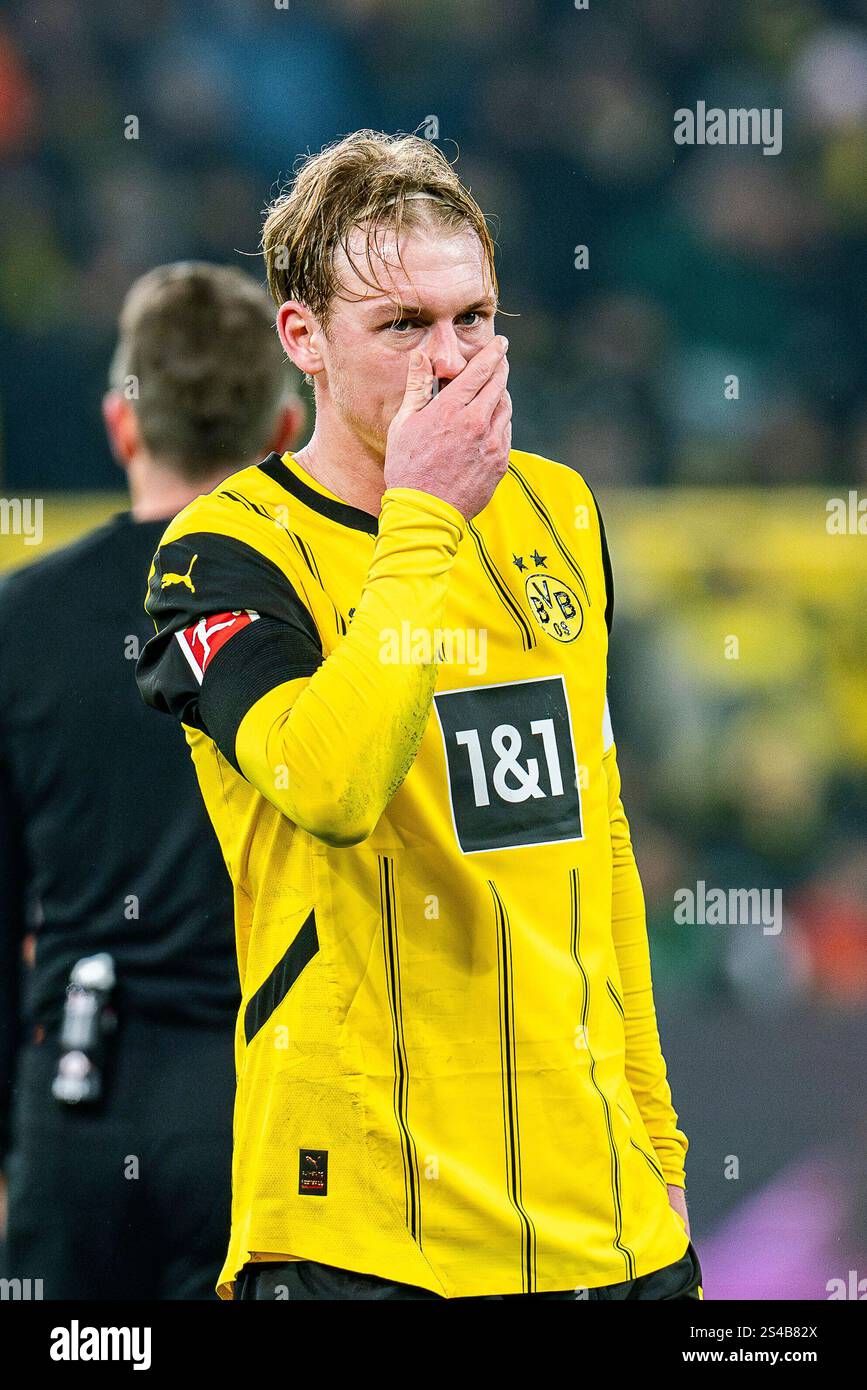 Dortmund, Deutschland. 10th Jan, 2025. 10.01.2025, Borussia Dortmund vs. Bayern 04 Leverkusen, 1 ...