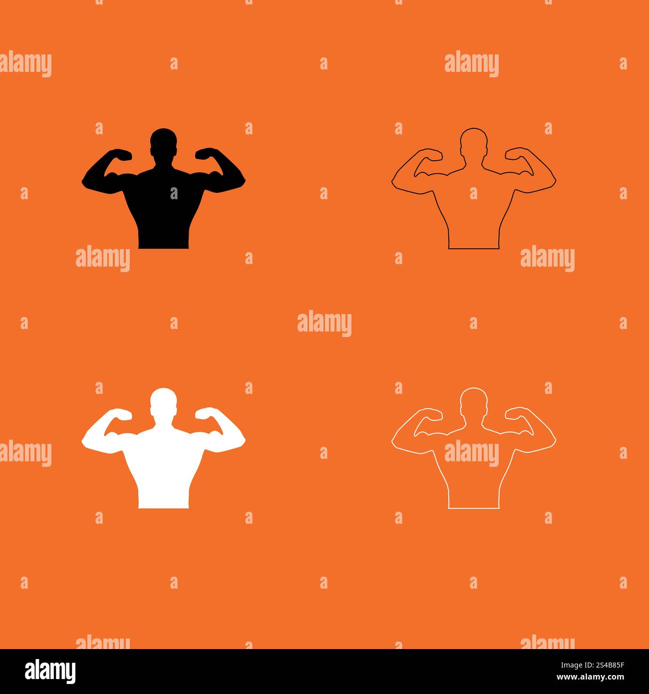 Bodybuilder icon Stock Vector Image & Art - Alamy