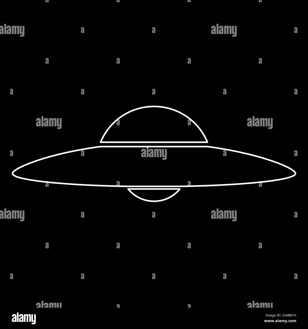 UFO. Flying saucer icon Stock Vector Image & Art - Alamy