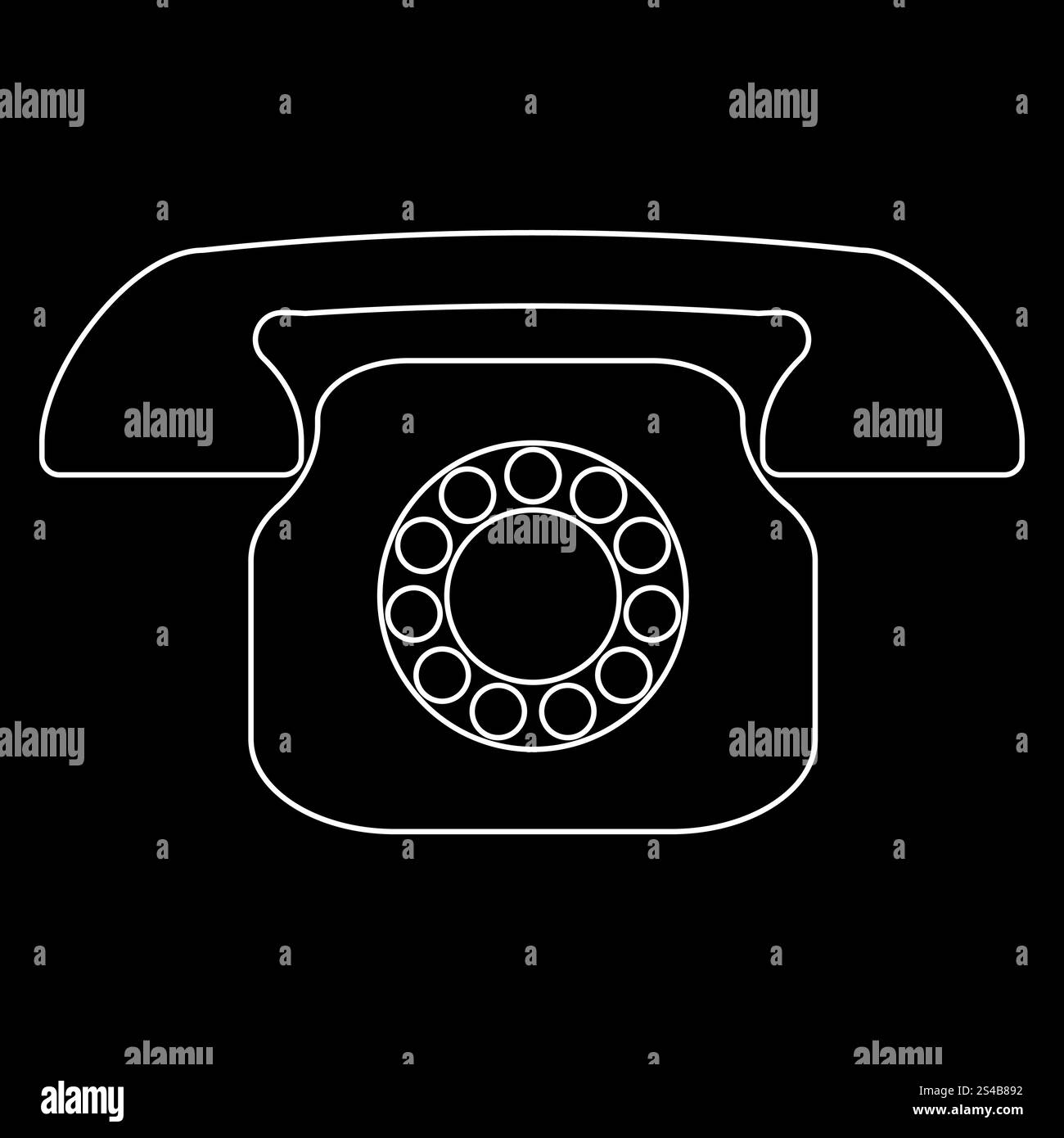 Retro telephone icon Stock Vector Image & Art - Alamy