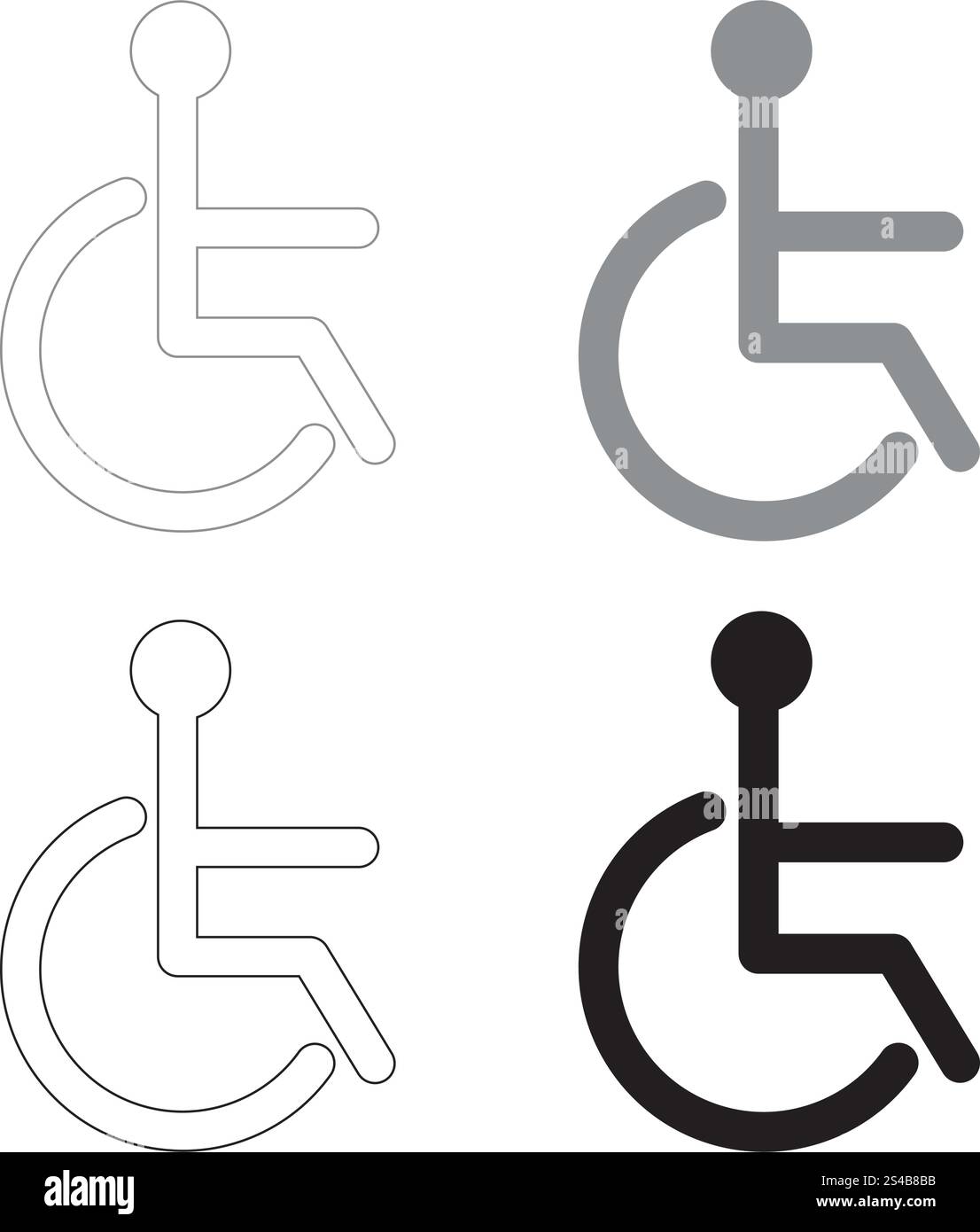 Sign of the disabled icon Stock Vector Image & Art - Alamy