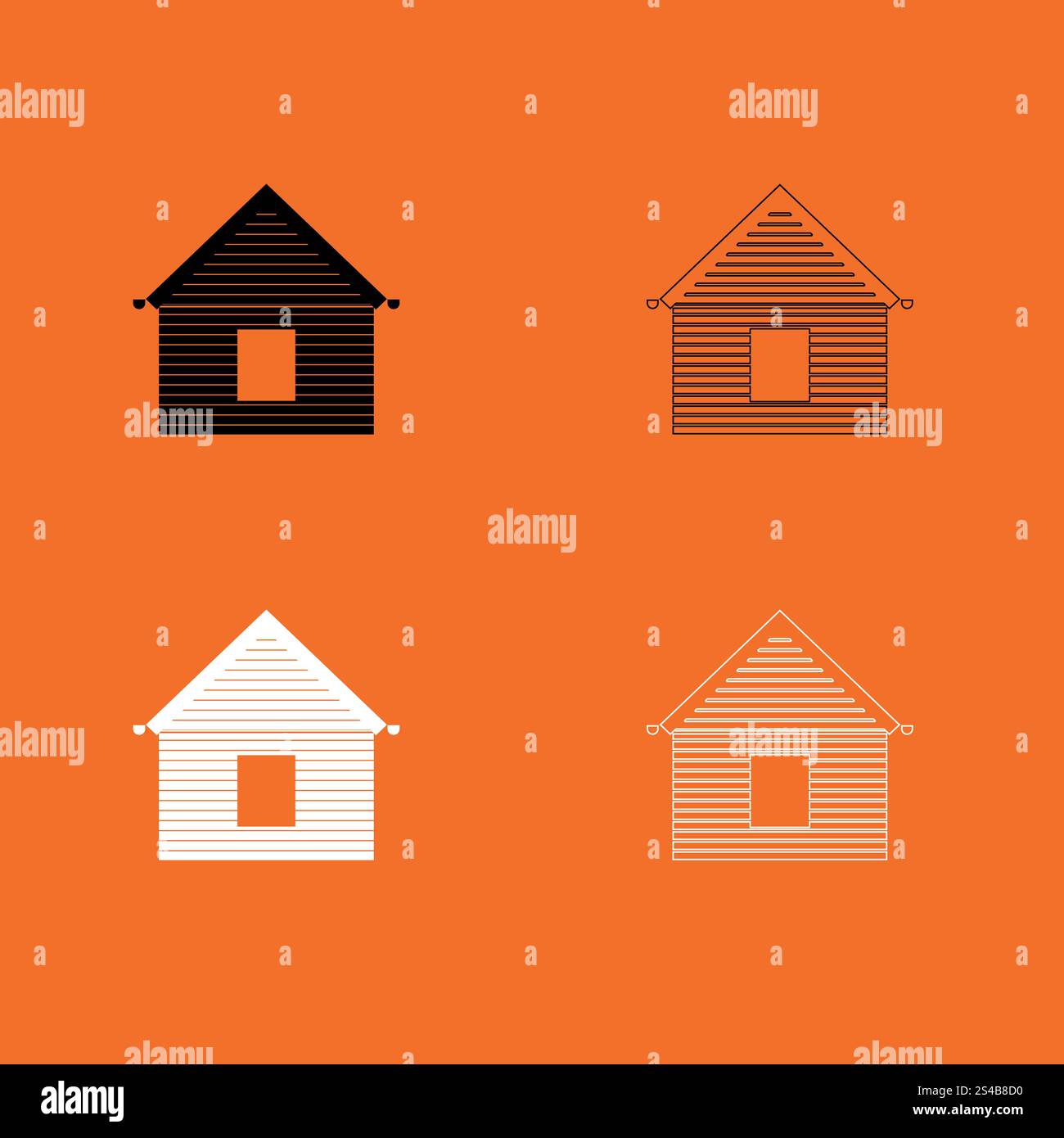 Siding front set icon Stock Vector Image & Art - Alamy