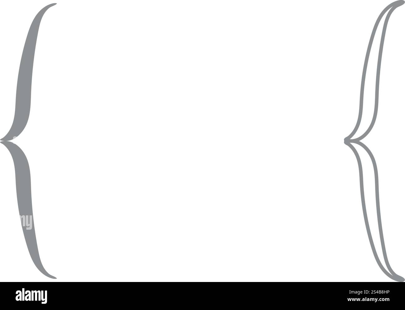 Bracket icon Stock Vector Image & Art - Alamy