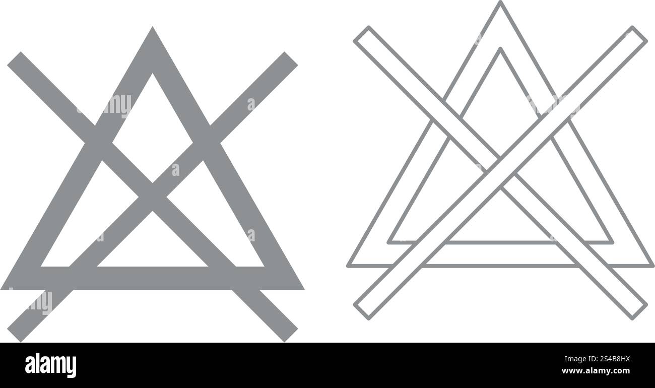 Bleach icon symbol laundry Cut Out Stock Images & Pictures - Alamy