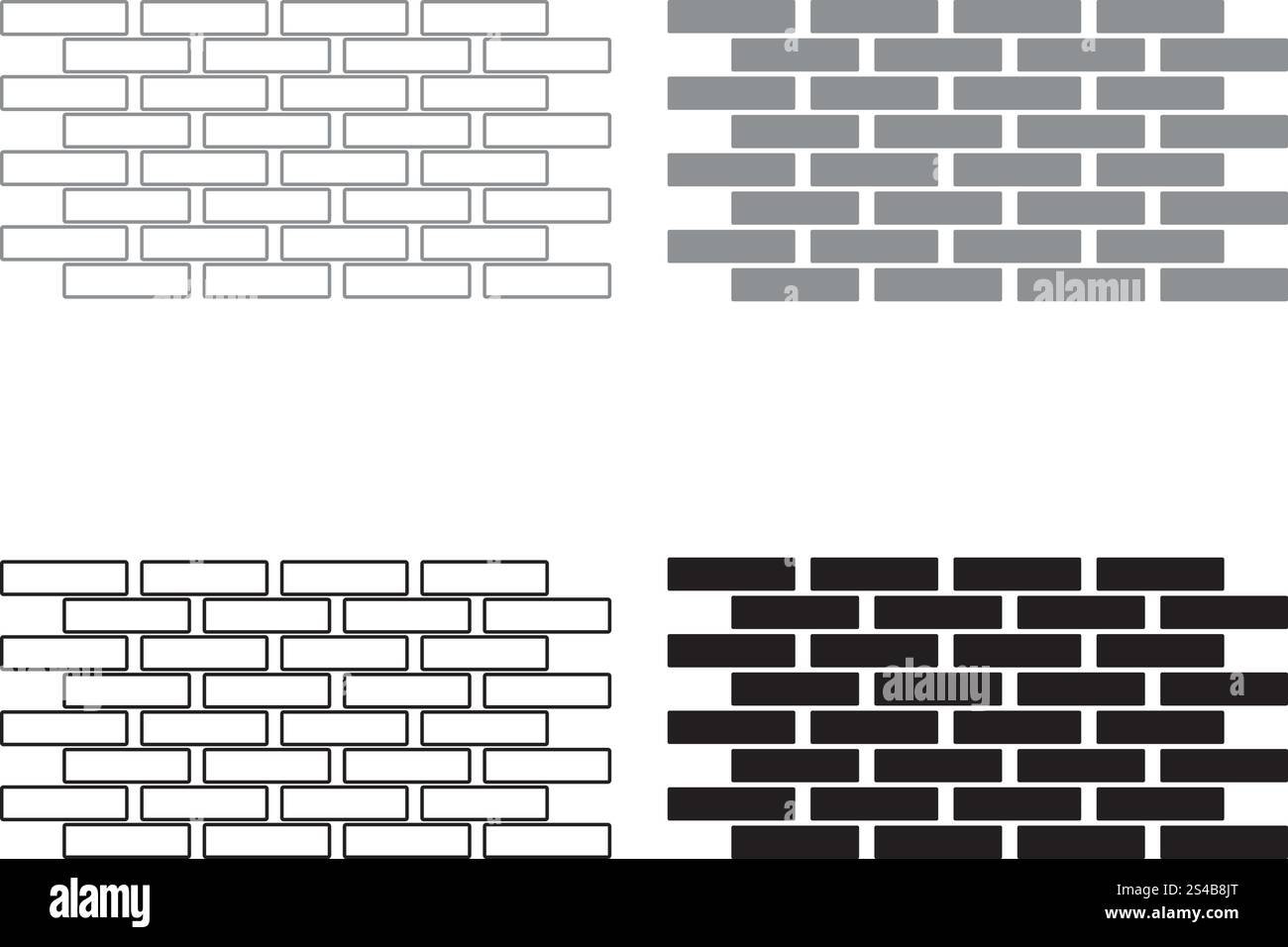 Wall set icons. the black and grey color set icon .. Wall set icons. it ...