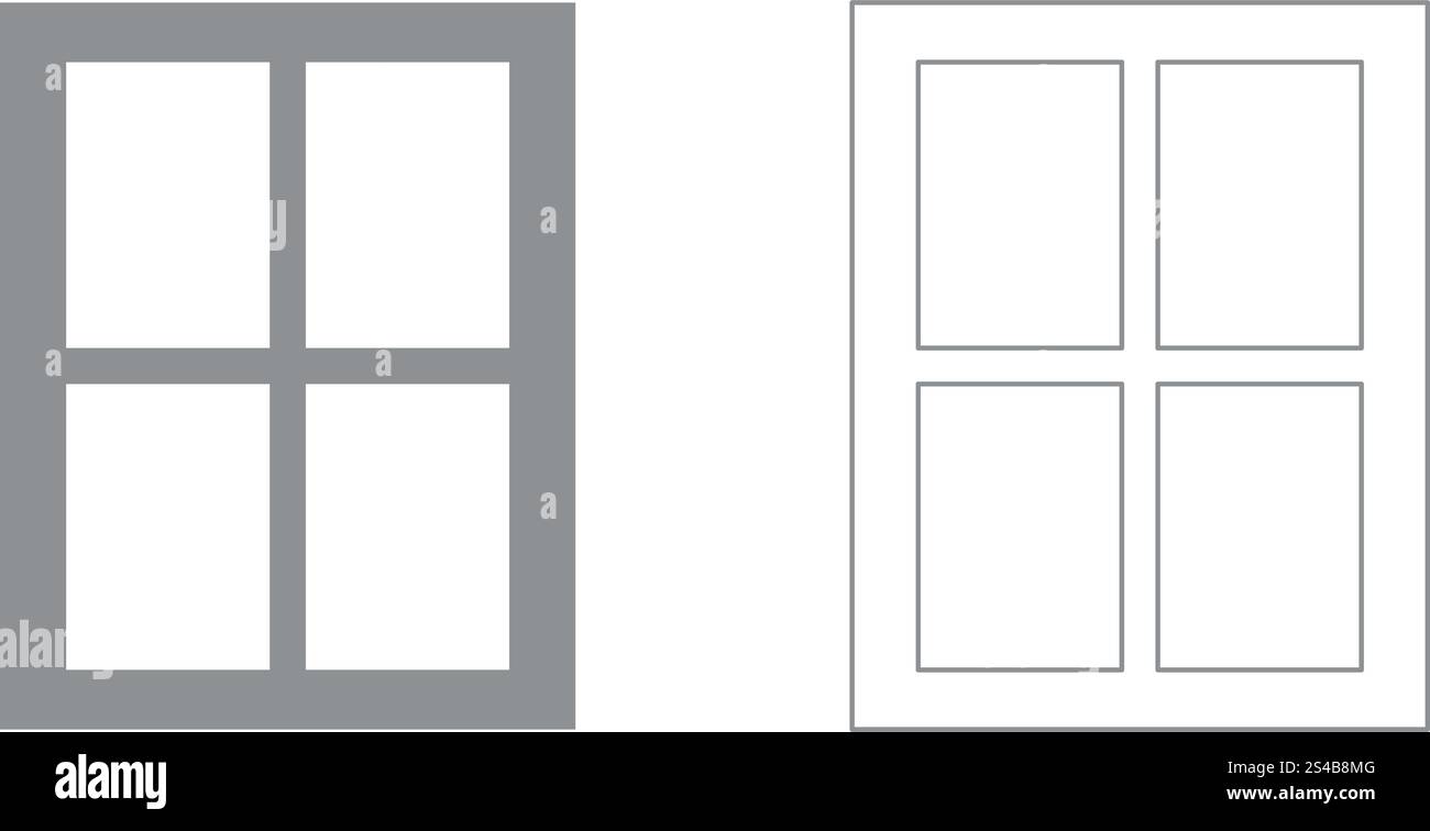 Window set icon Stock Vector Image & Art - Alamy