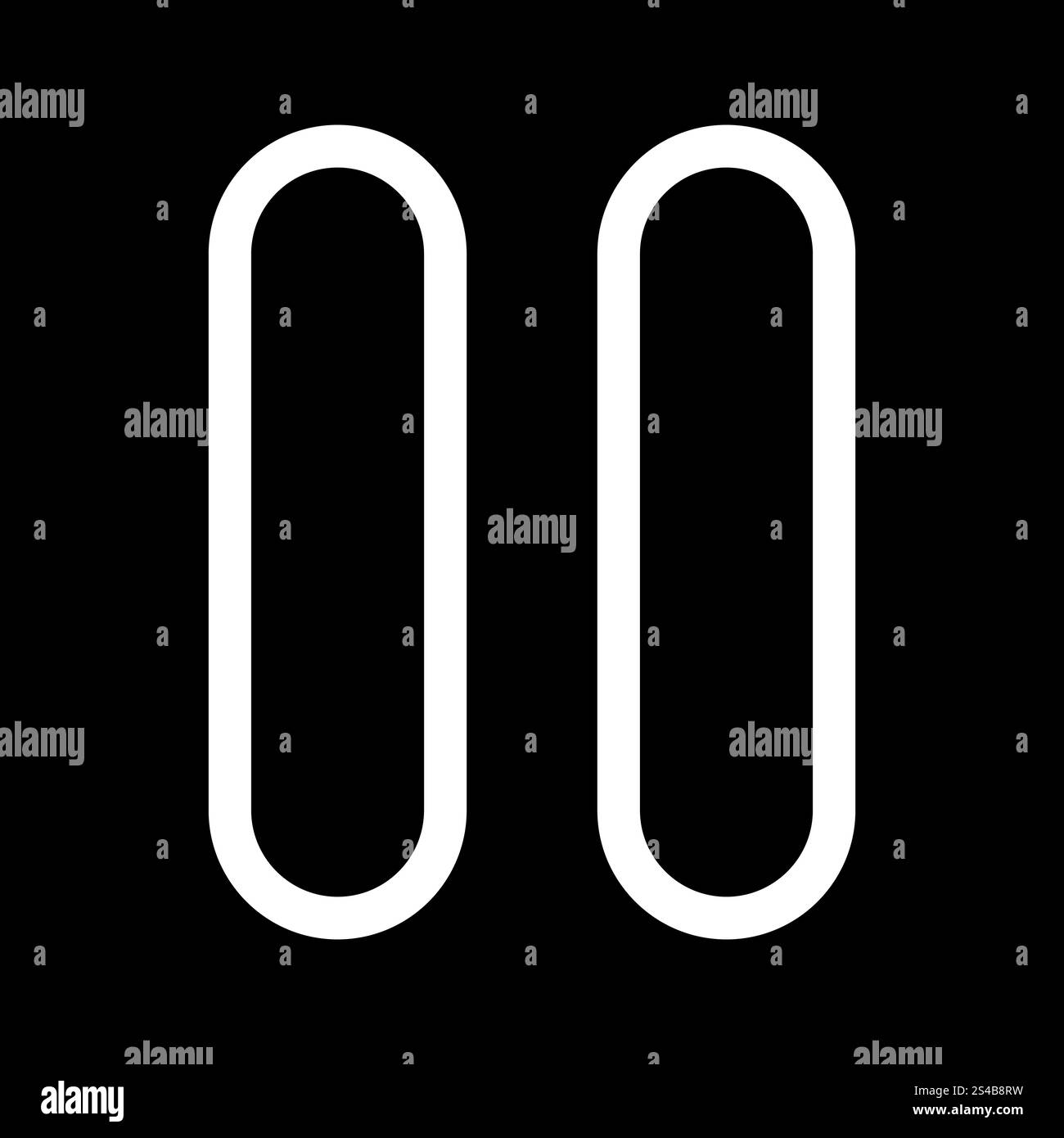 Pause icon Stock Vector Image & Art - Alamy