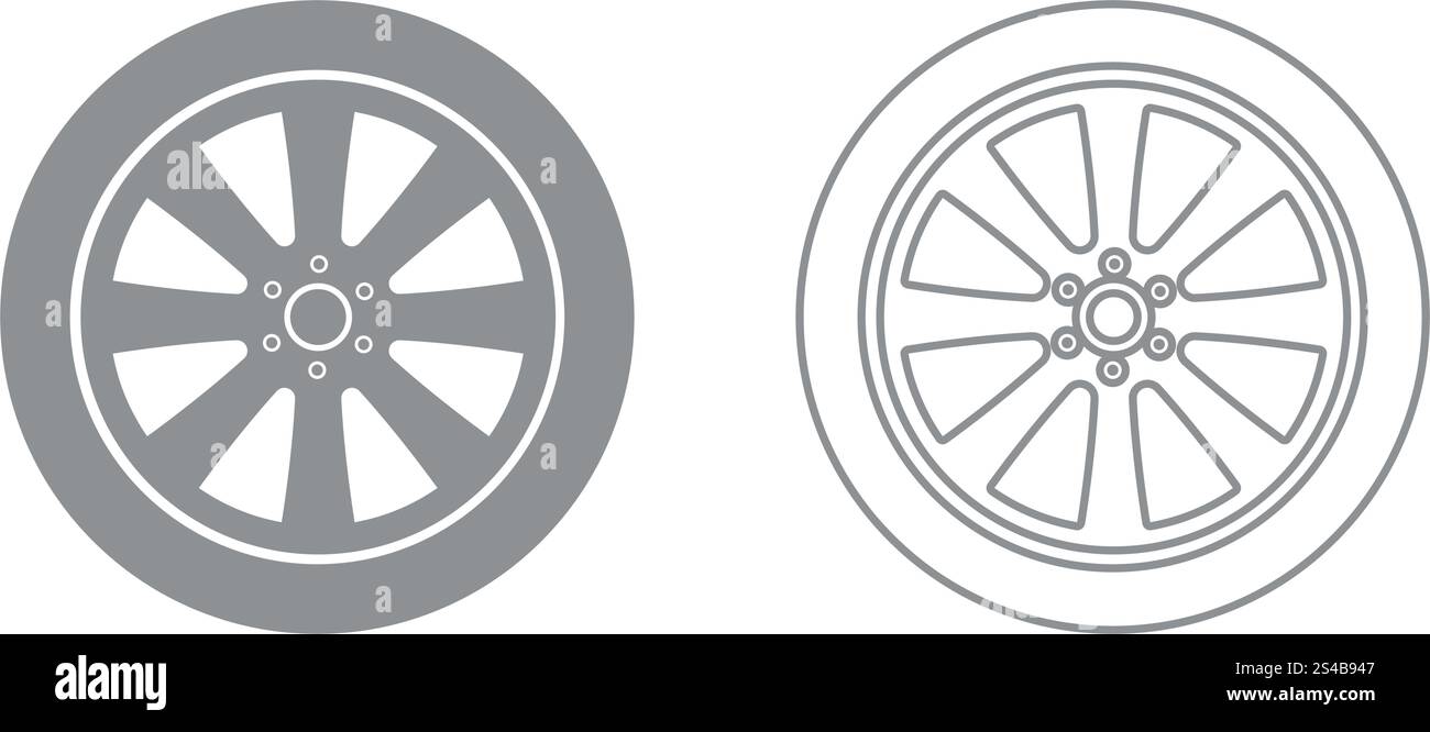 Car wheel icon Stock Vector Image & Art - Alamy