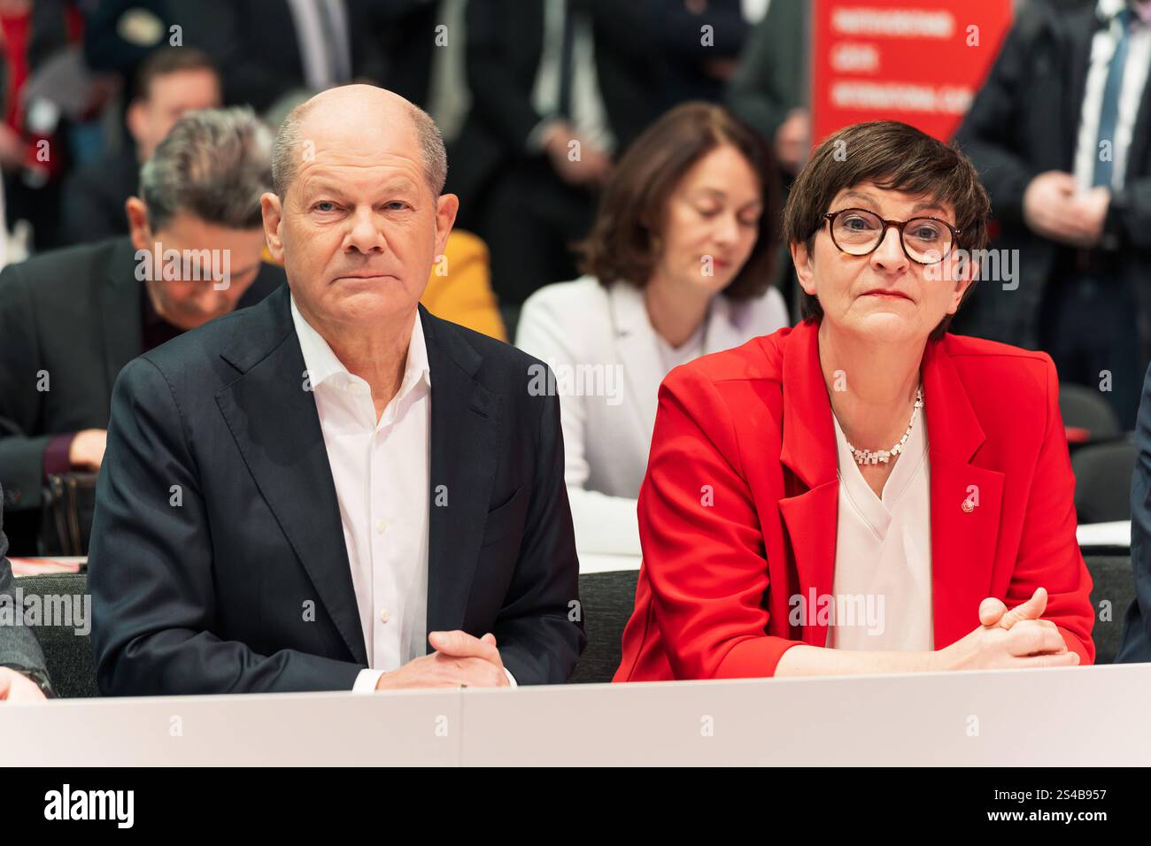 11.01.2025,Berlin,außerordentlicher Bundesparteitag der SPD im CityCube ...