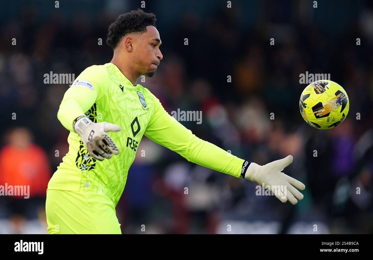 Ross County goalkeeper Jordan Amissah during the William Hill ...