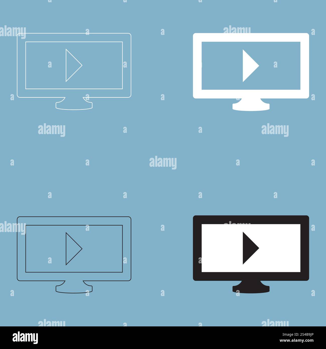 Tv with Mark playing video icon .. Tv with Mark playing video icon ...