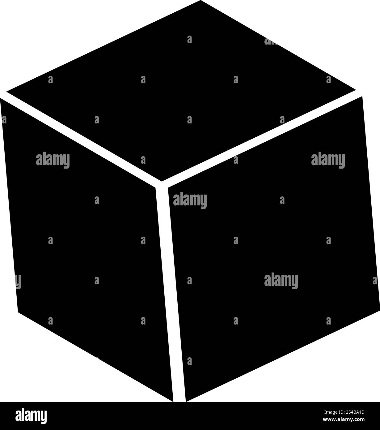 Cube black icon Stock Vector Image & Art - Alamy