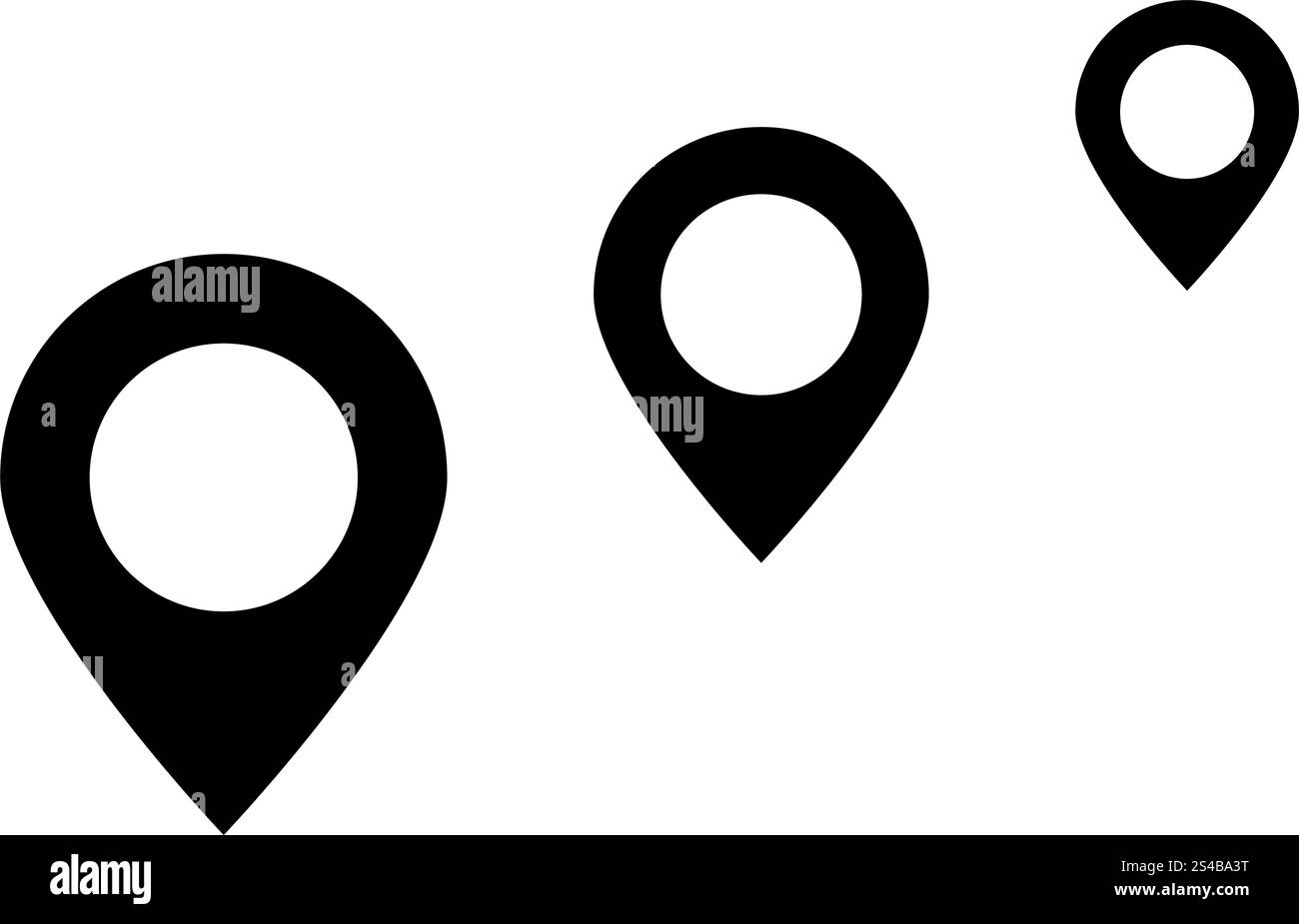 Location way black icon Stock Vector Image & Art - Alamy