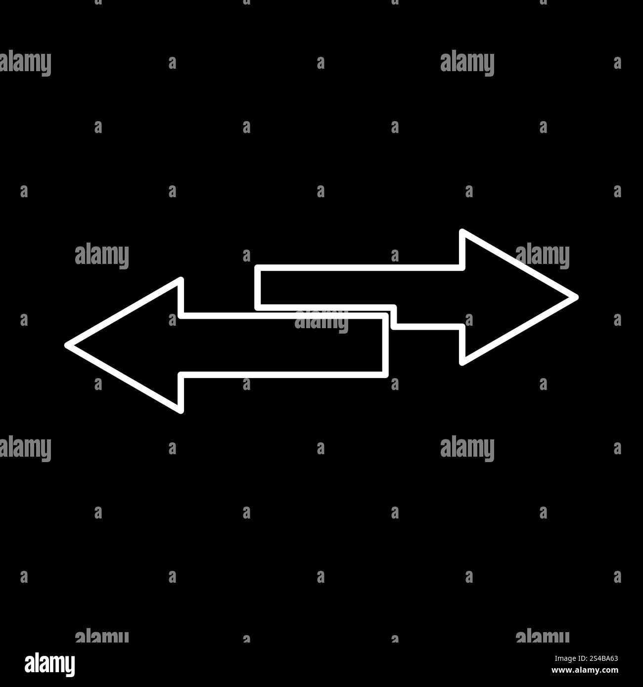 Double side arrow hi-res stock photography and images - Alamy