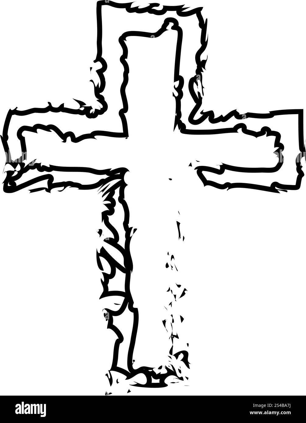 Cross black icon Stock Vector Image & Art - Alamy